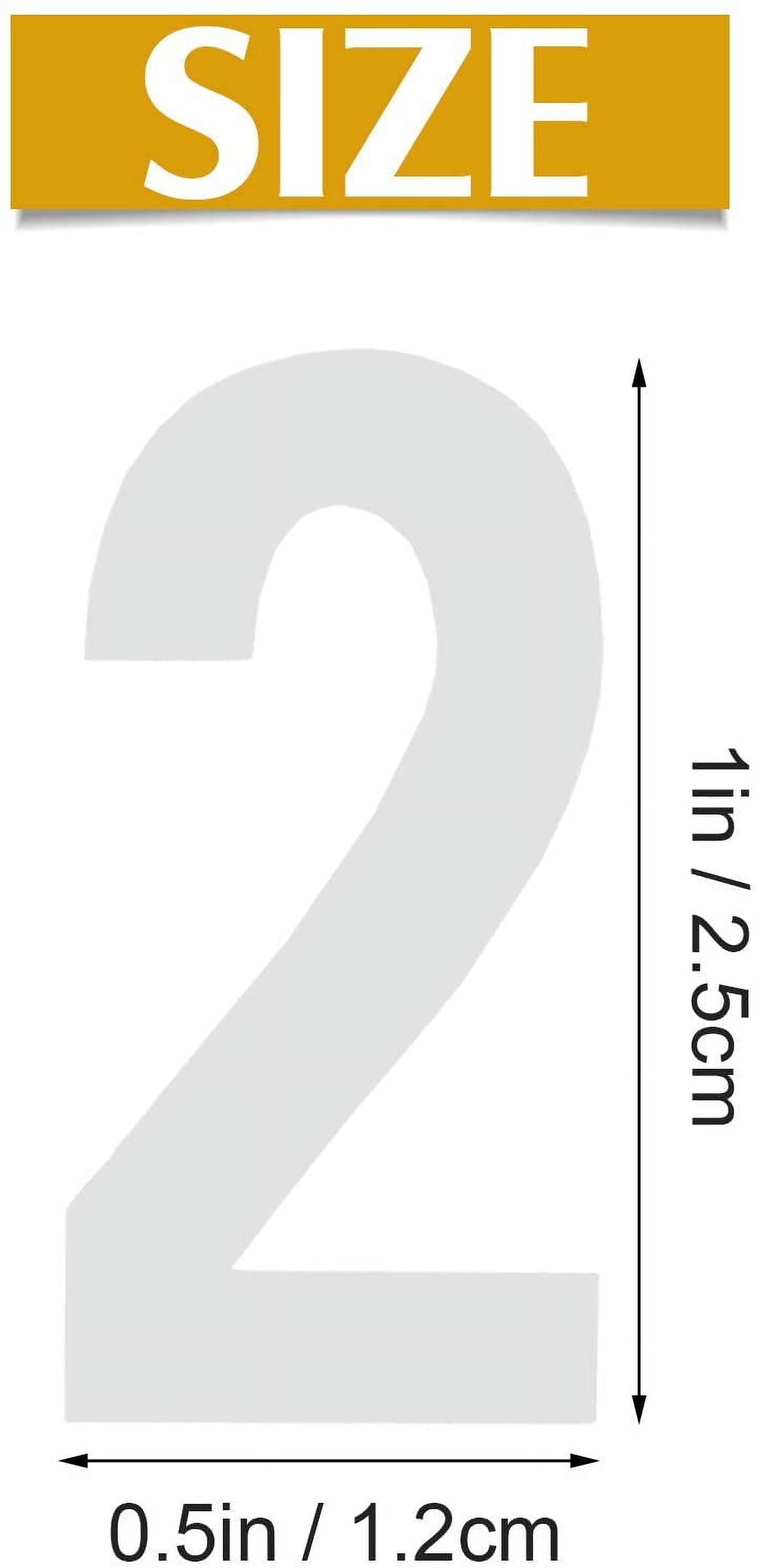 3 Sets Reflective Mailbox Numbers for Outside, 4 inch 0-9 Self Adhesive ...