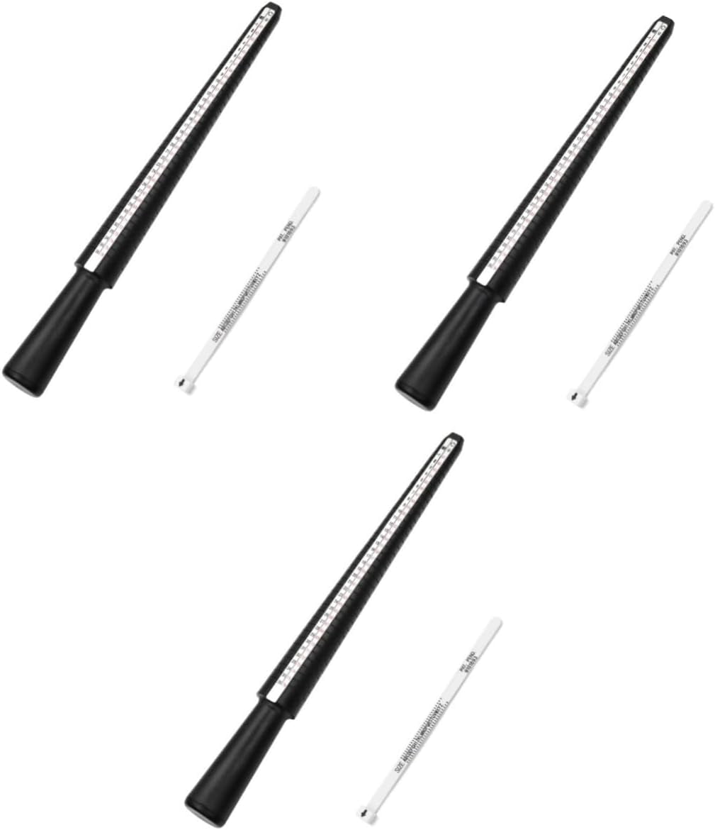 3 Sets Ring Measurement Ring Mandrel Ring Bender Finger Sizer Tool ...