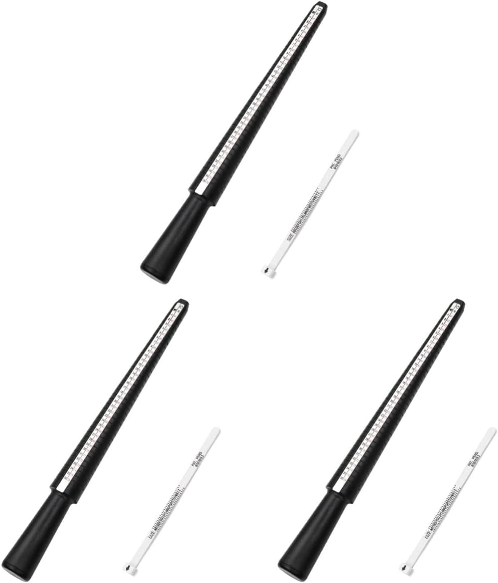 3 Sets Ring Measurement Ring Mandrel Ring Measuring Rod Ring Sizer ...