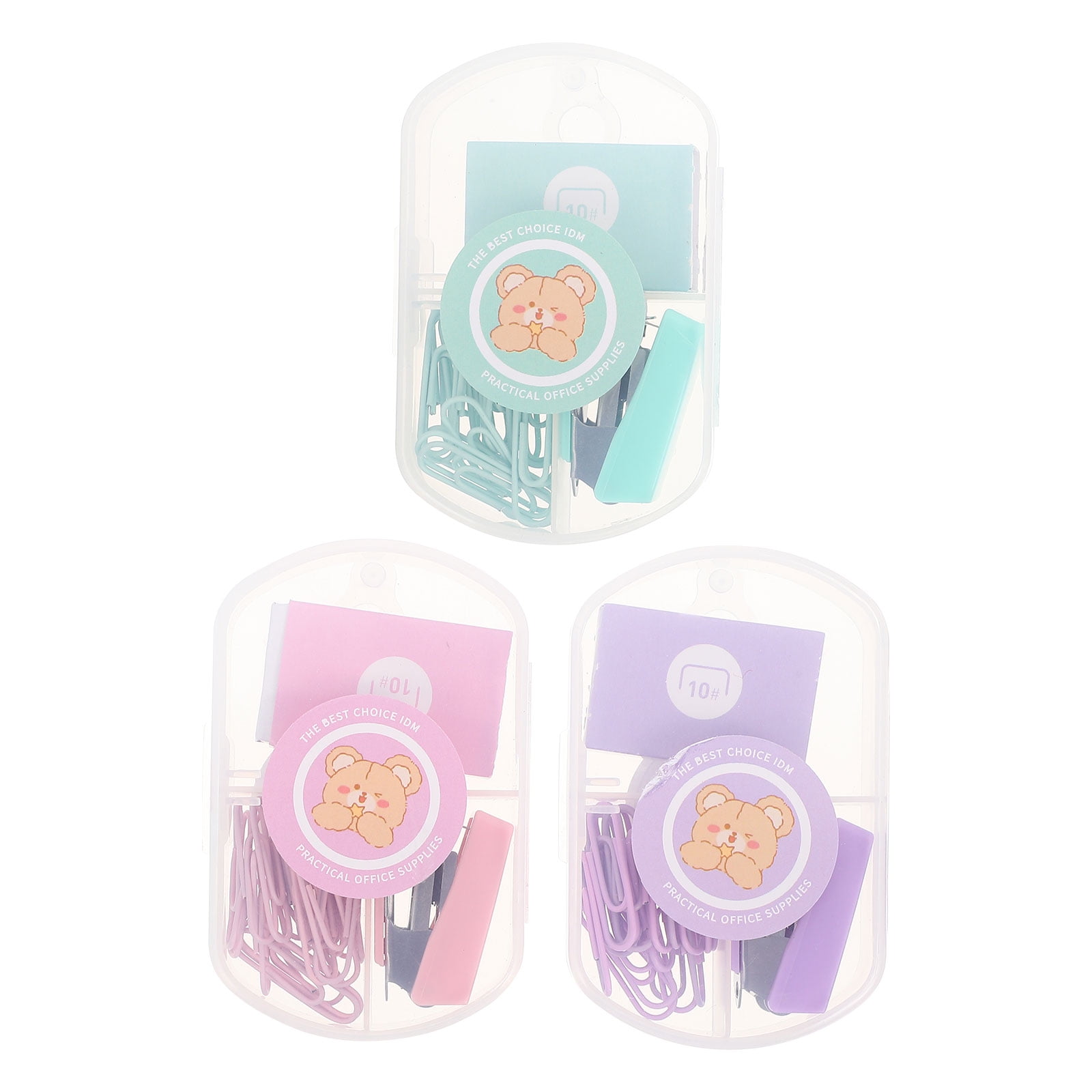 3 Sets Scrapbooking Tools Decor for Office Paper Clips Stapler ...