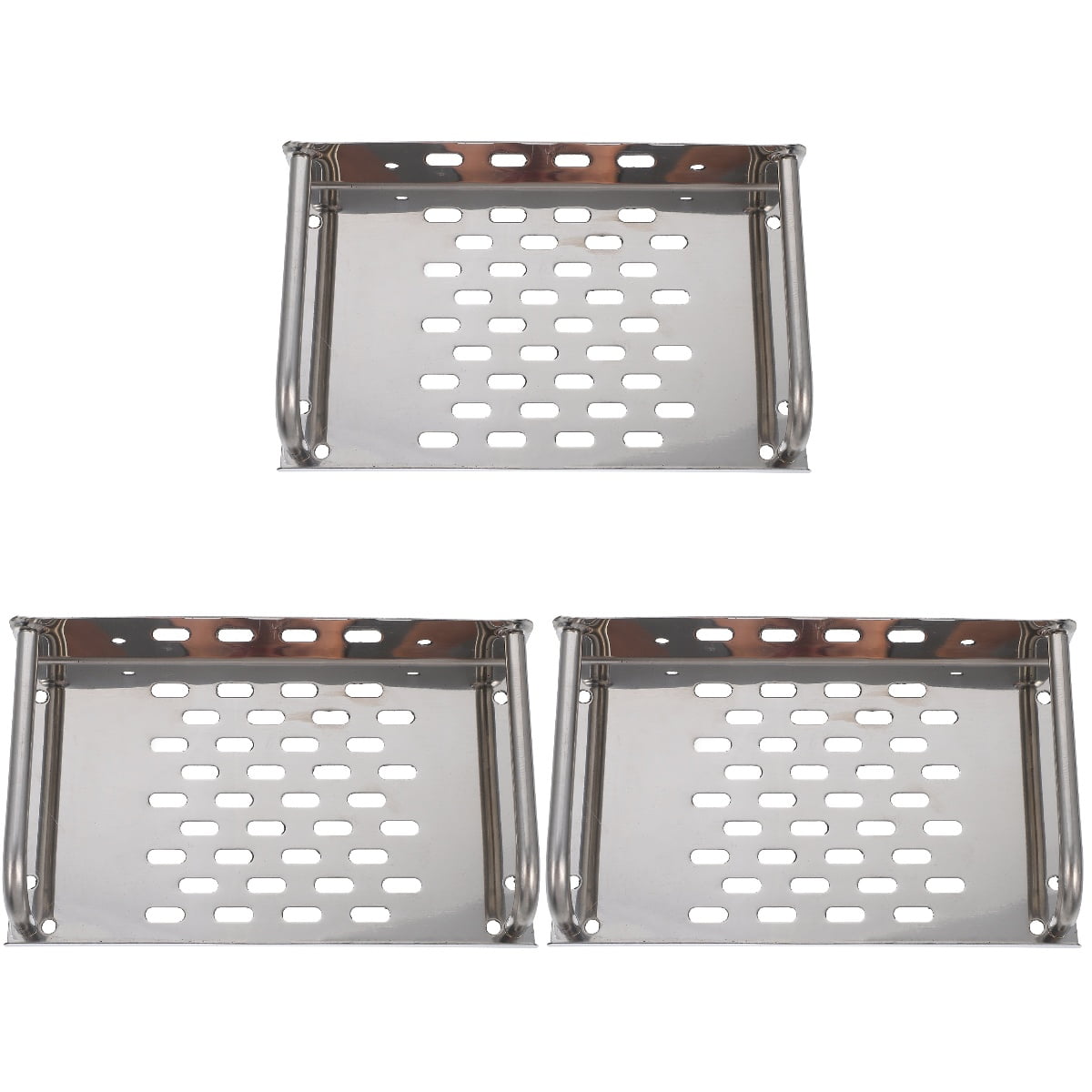 3 Sets Single Shelf Wall Mounted Shelves for Storage Bathroom Sundries ...