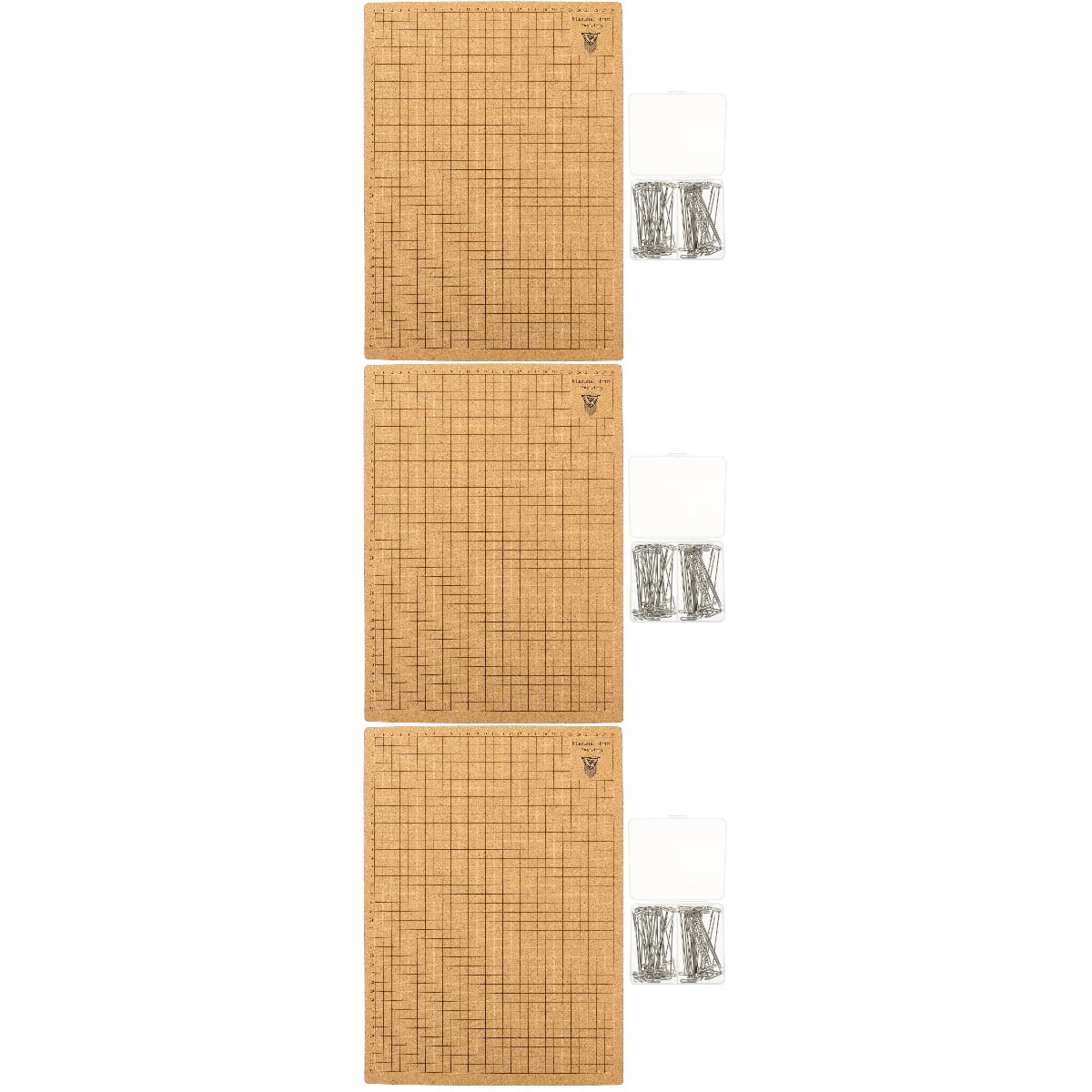 3 Sets Sizer Braided Fixing Plate Cork Board for Handmade Crafts ...