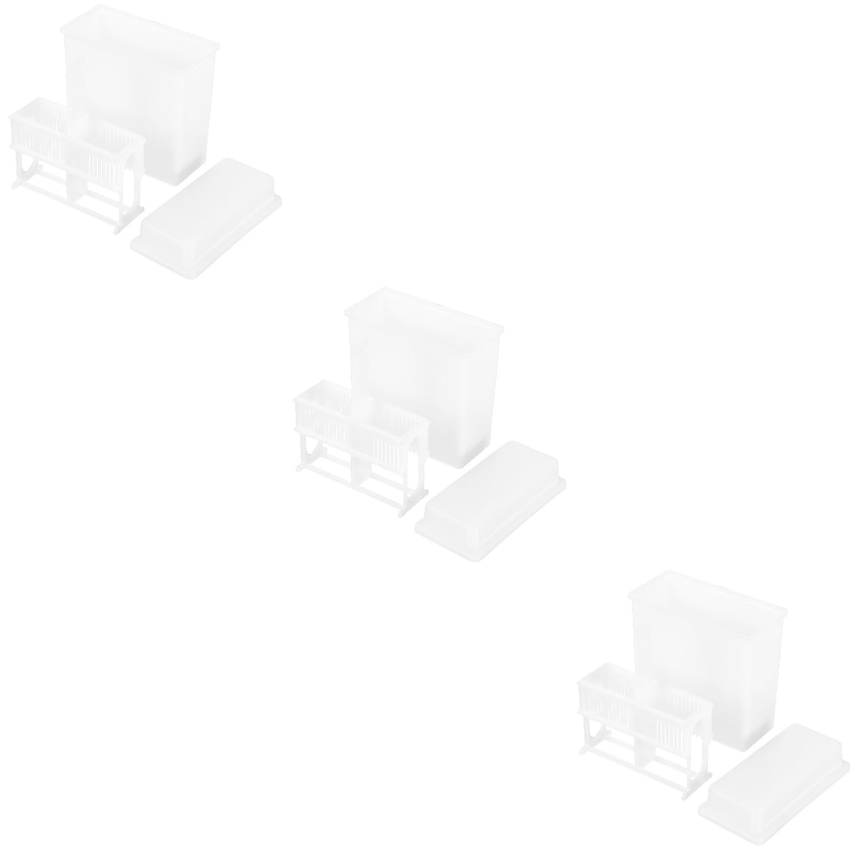 3 Sets Slides Staining Rack Microscope Slides Staining Jar Slides ...
