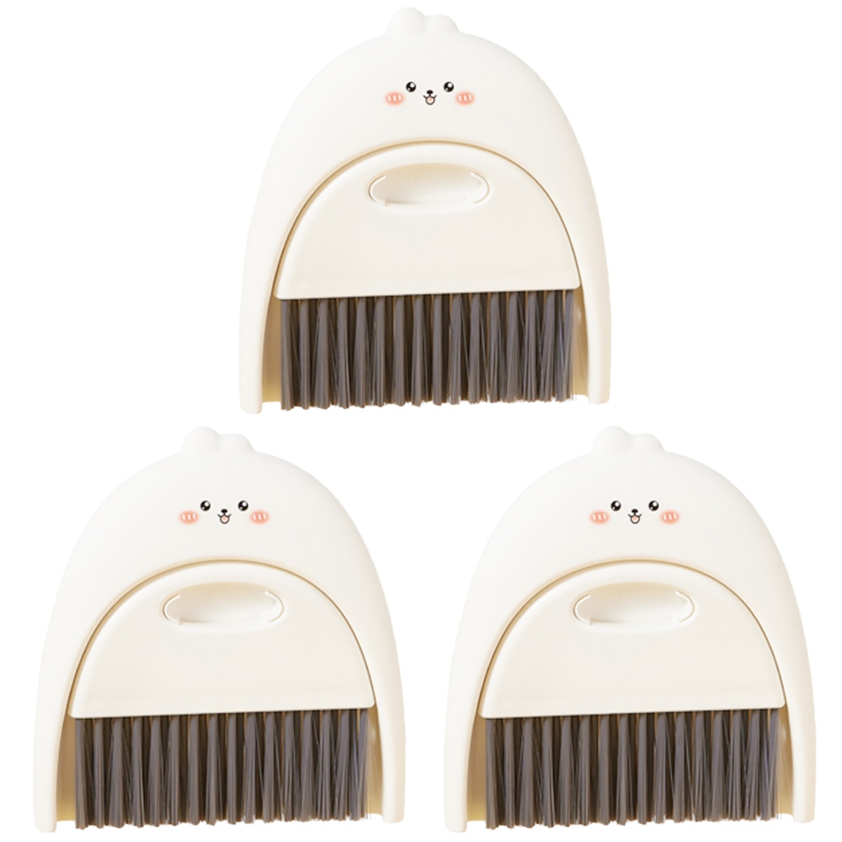 3 Sets Small Dustpan and Brush Desktop Computer Cartoon Sweep Broom ...