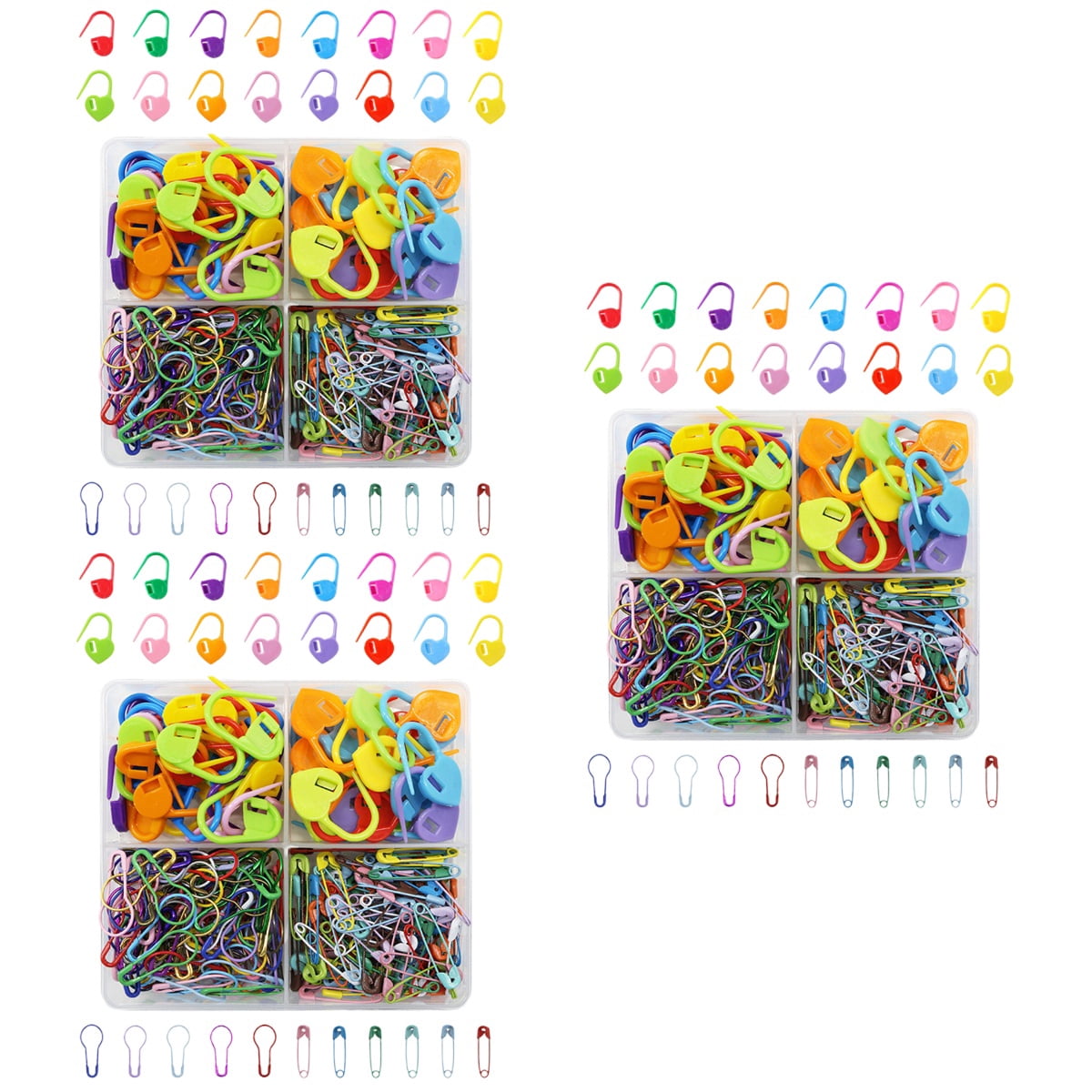 3 Sets Small Safety Pin Easy to Use Crochet Markers - Walmart.com