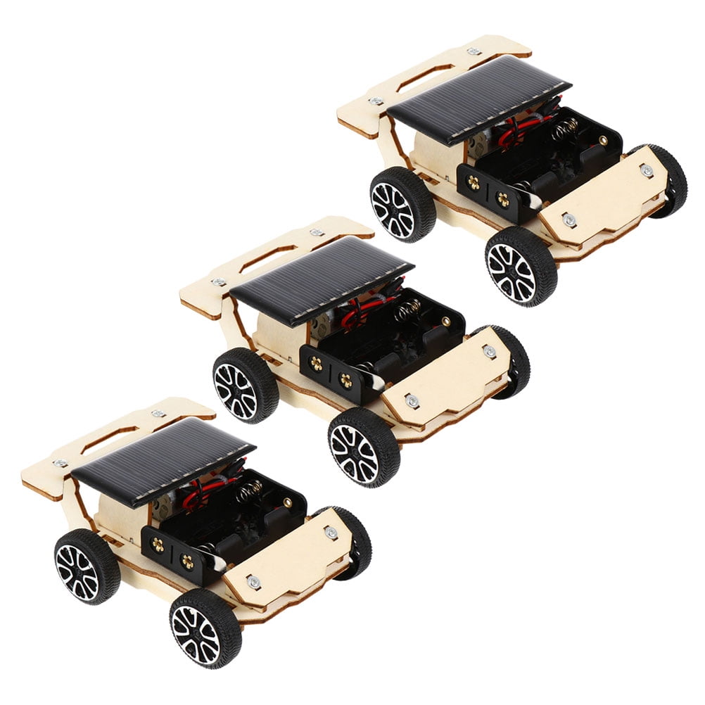 3 Sets Solar Electric Vehicle Car Science Project Automotive Household ...