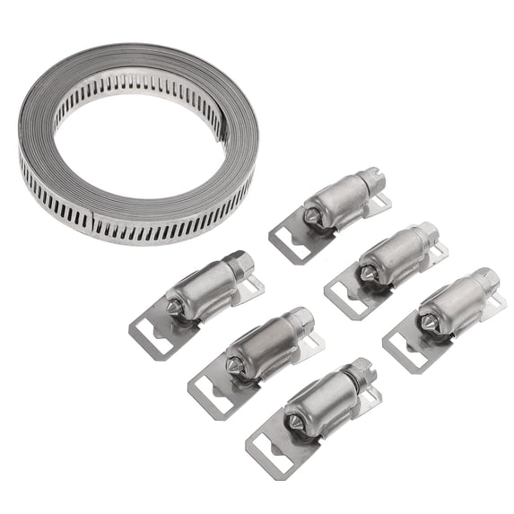 3 Sets Stainless Hose Clamp Fuel Line Clip Worm Drive Clamp with ...
