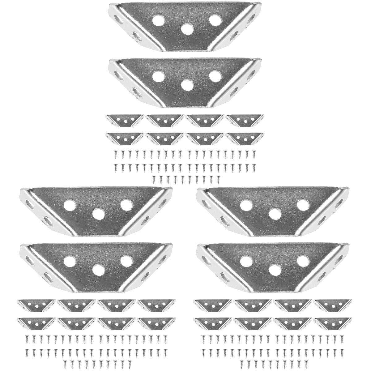 3 Sets Stainless Steel Corner Brace Corner Connector Furniture Corner ...