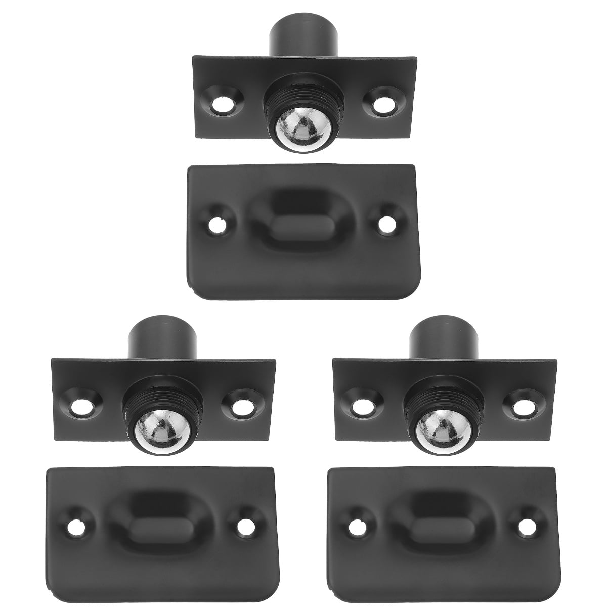 3 Sets Stainless Steel Door Touch Beads Screen Latch Locks Magnetic ...