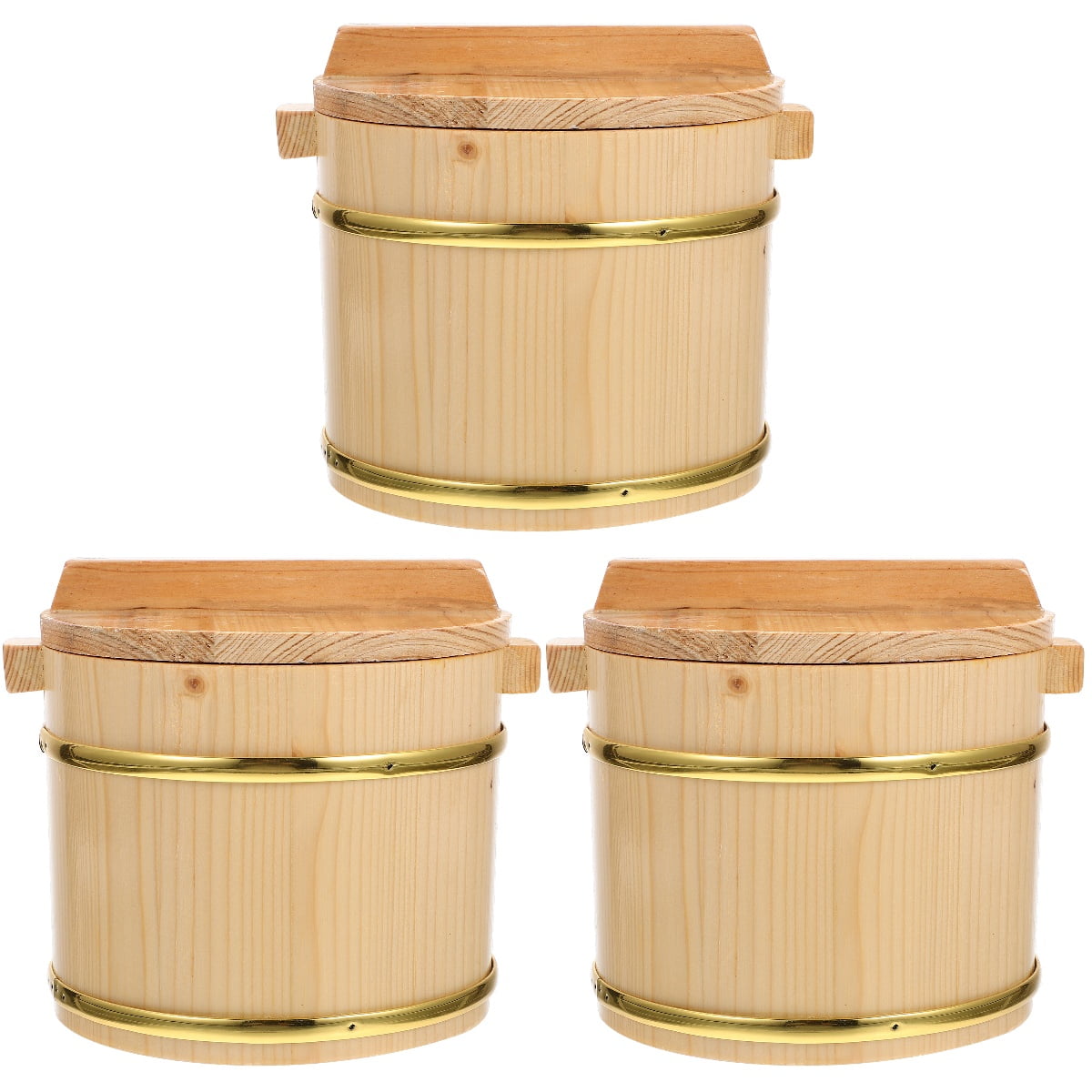 3 Sets Sushi Display Bowl Rice Bowls Cleaner Strainer Khaki - Walmart.com
