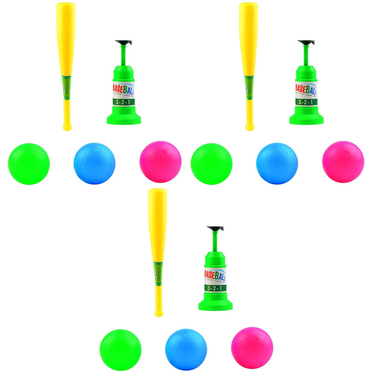 3 Sets T Ball Set Kids Baseball Game for Kids Sports Game Set Baby ...