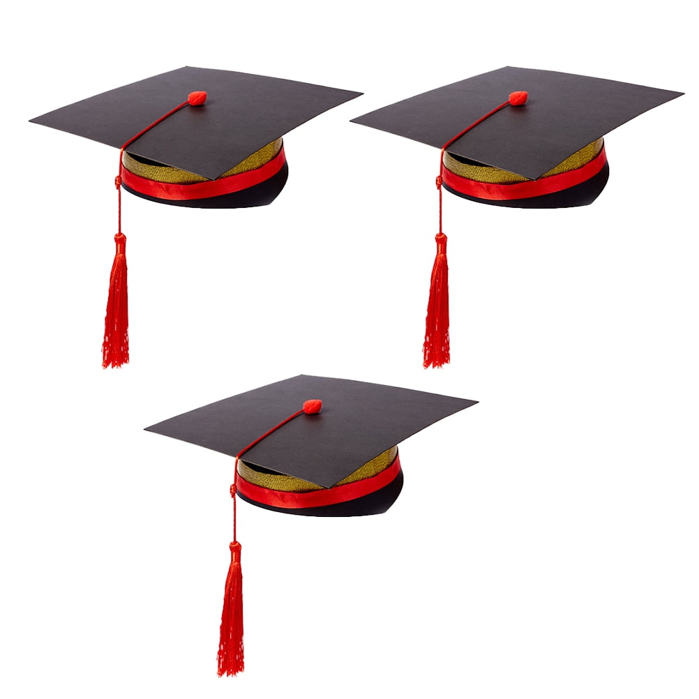 3 Sets The Gift Gifts Kid Craft Kit Black Graduation Caps Kids ...