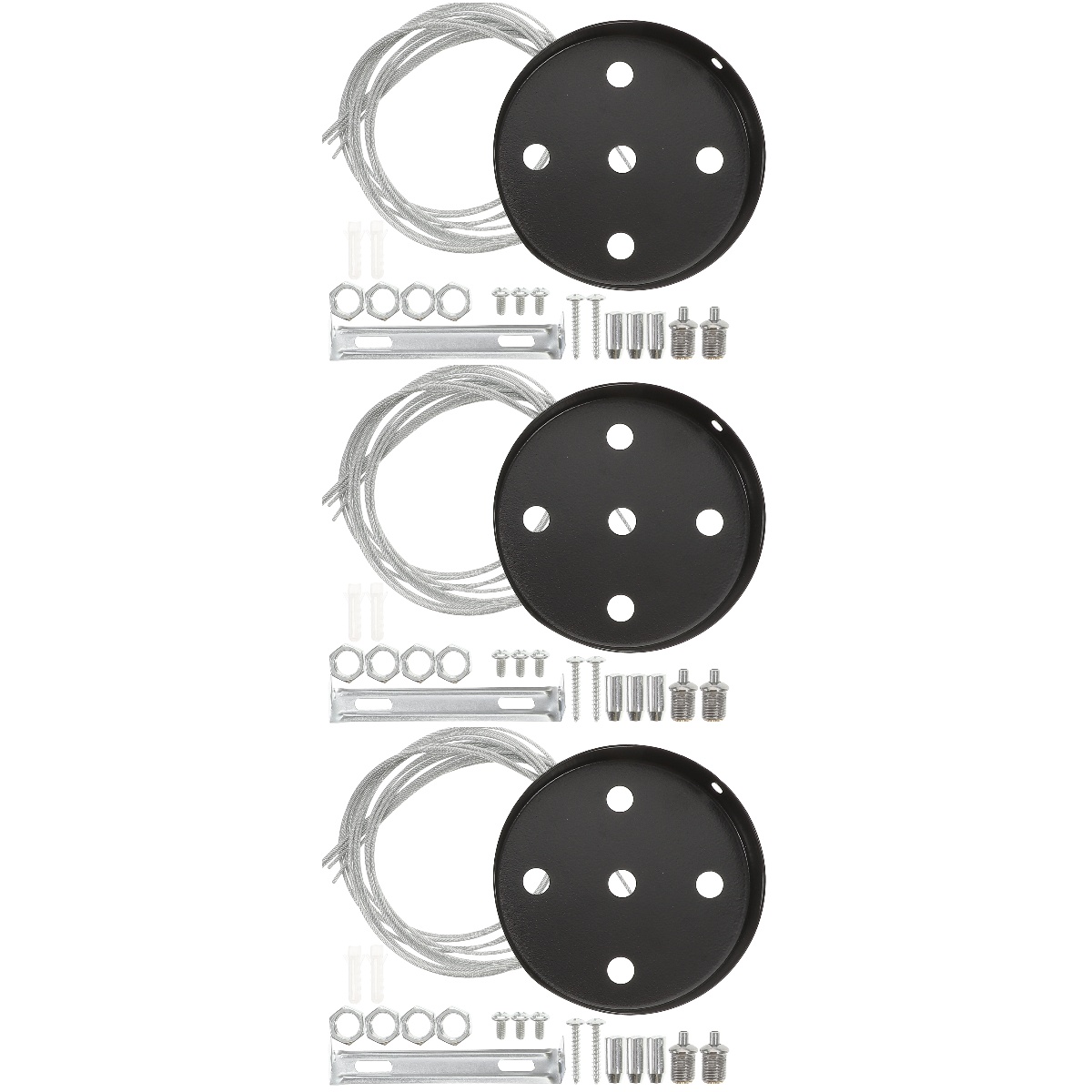 3 Sets Top Plate Hanging Wire Canopy Kit for Chandelier Wall Lantern ...