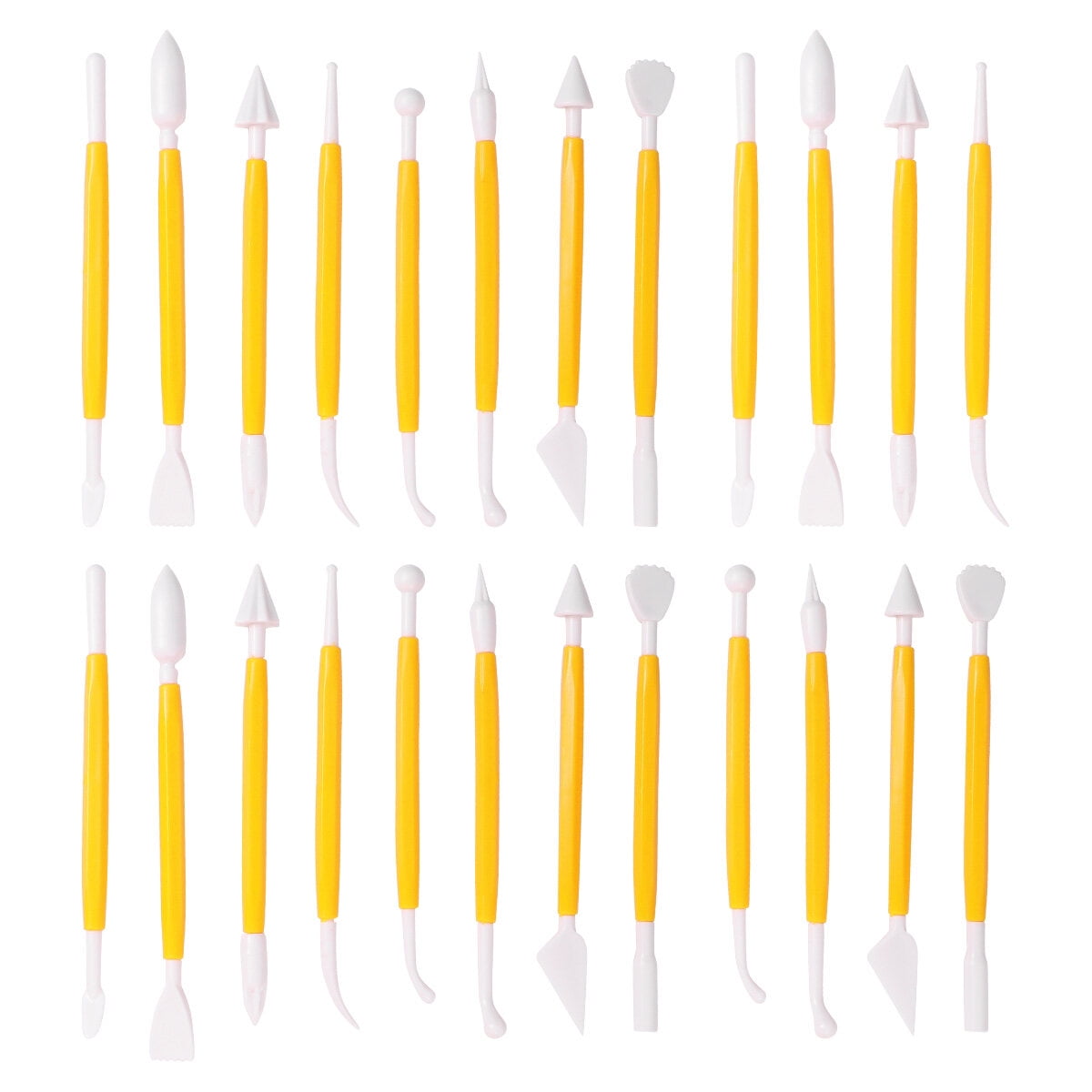 3 Sets/Total 24pcs Clay Sculpting Set Plastic Pottery Sculpting Carving ...