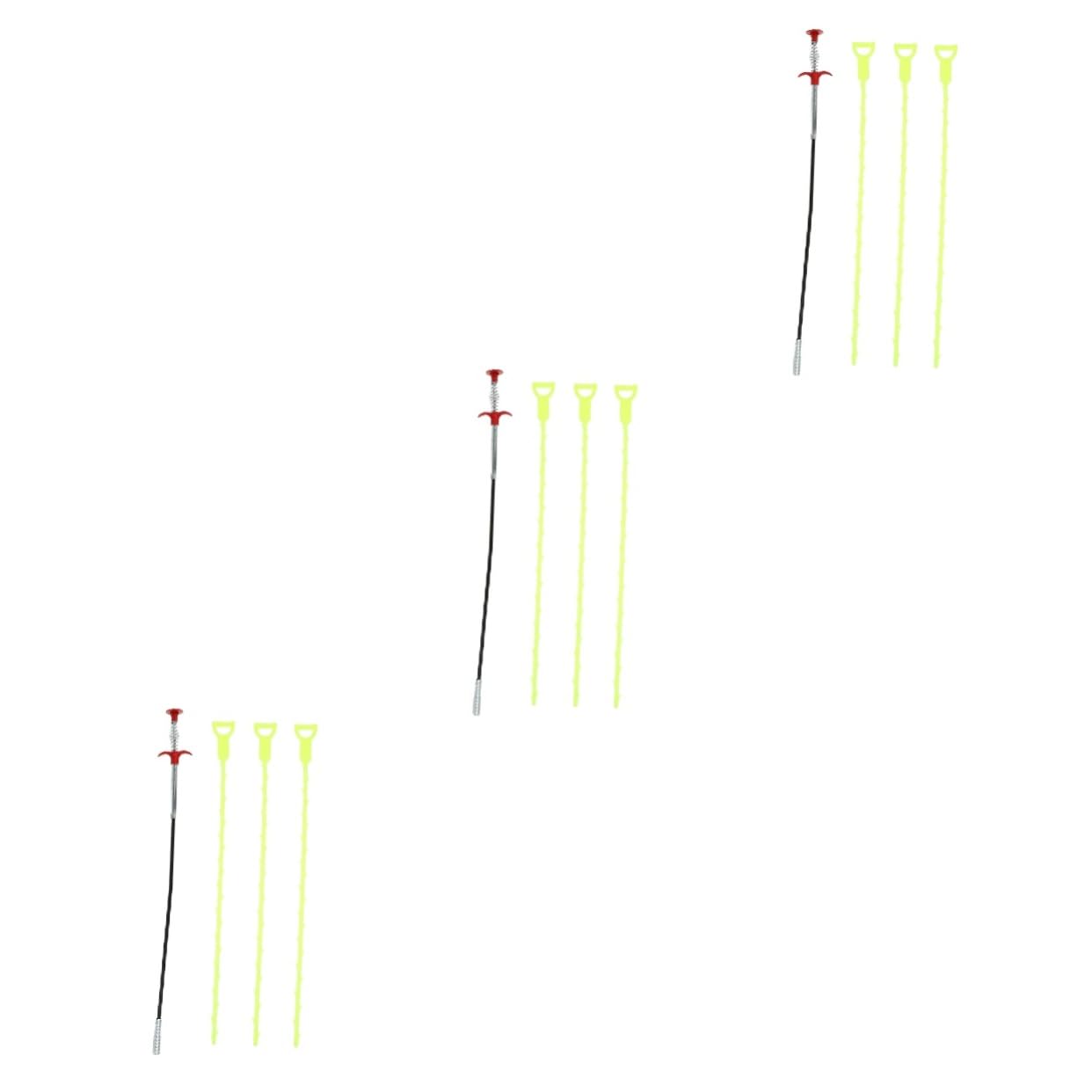 3 Sets Unclog Toilet Sink Pipecleaners Spring Tools Snake Drain Clog ...