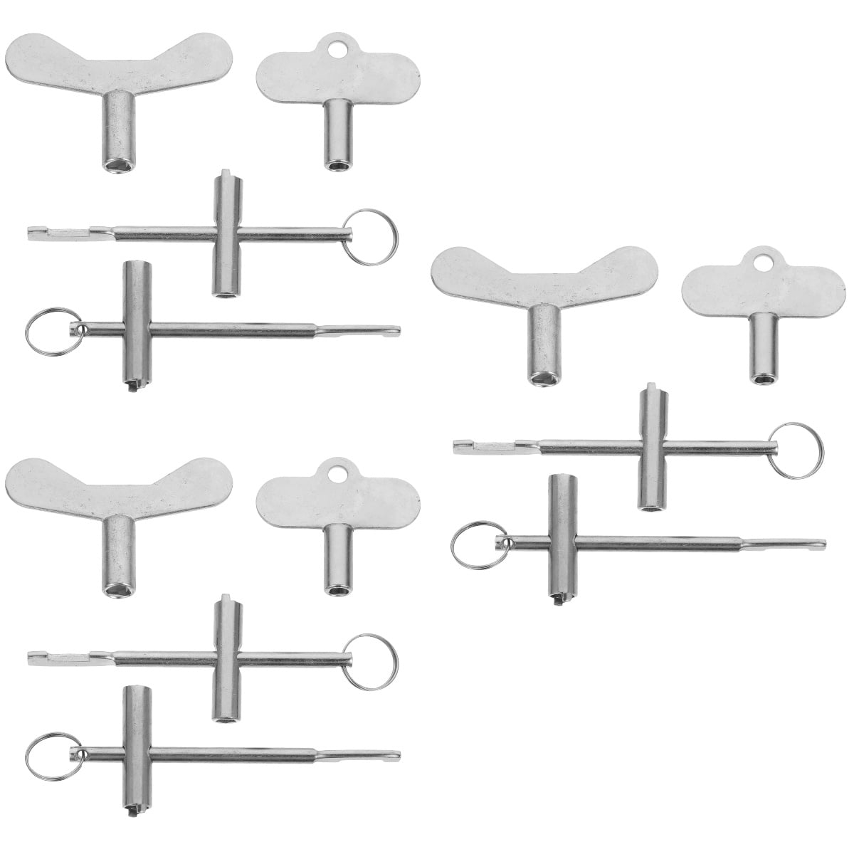 3 Sets Water Key Plumbing Bleeding Key Radiator Tail Key Heater Bleed ...