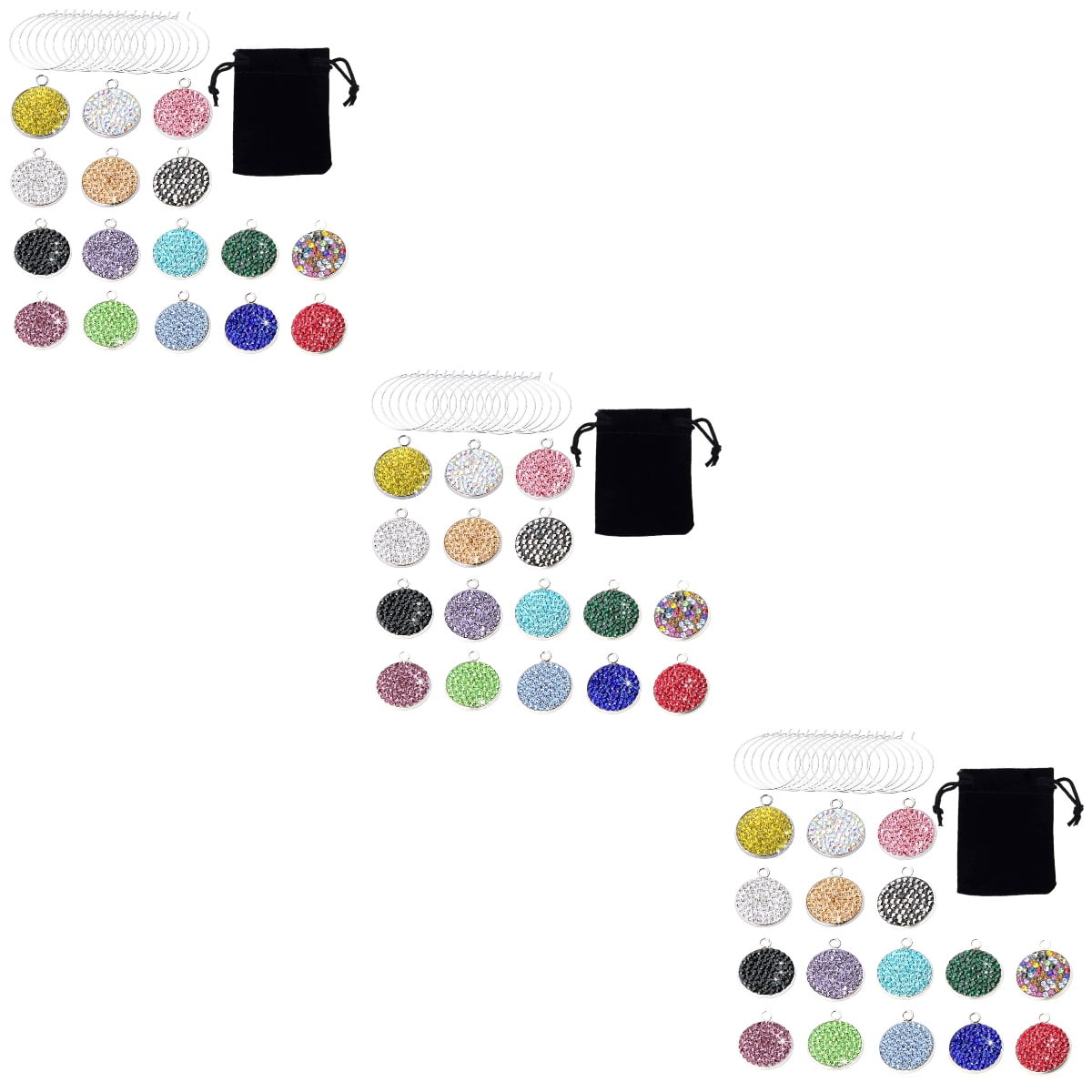 3 Sets Wine Glass Marker Labels Glasses Marking Rings Charm Whiskey ...