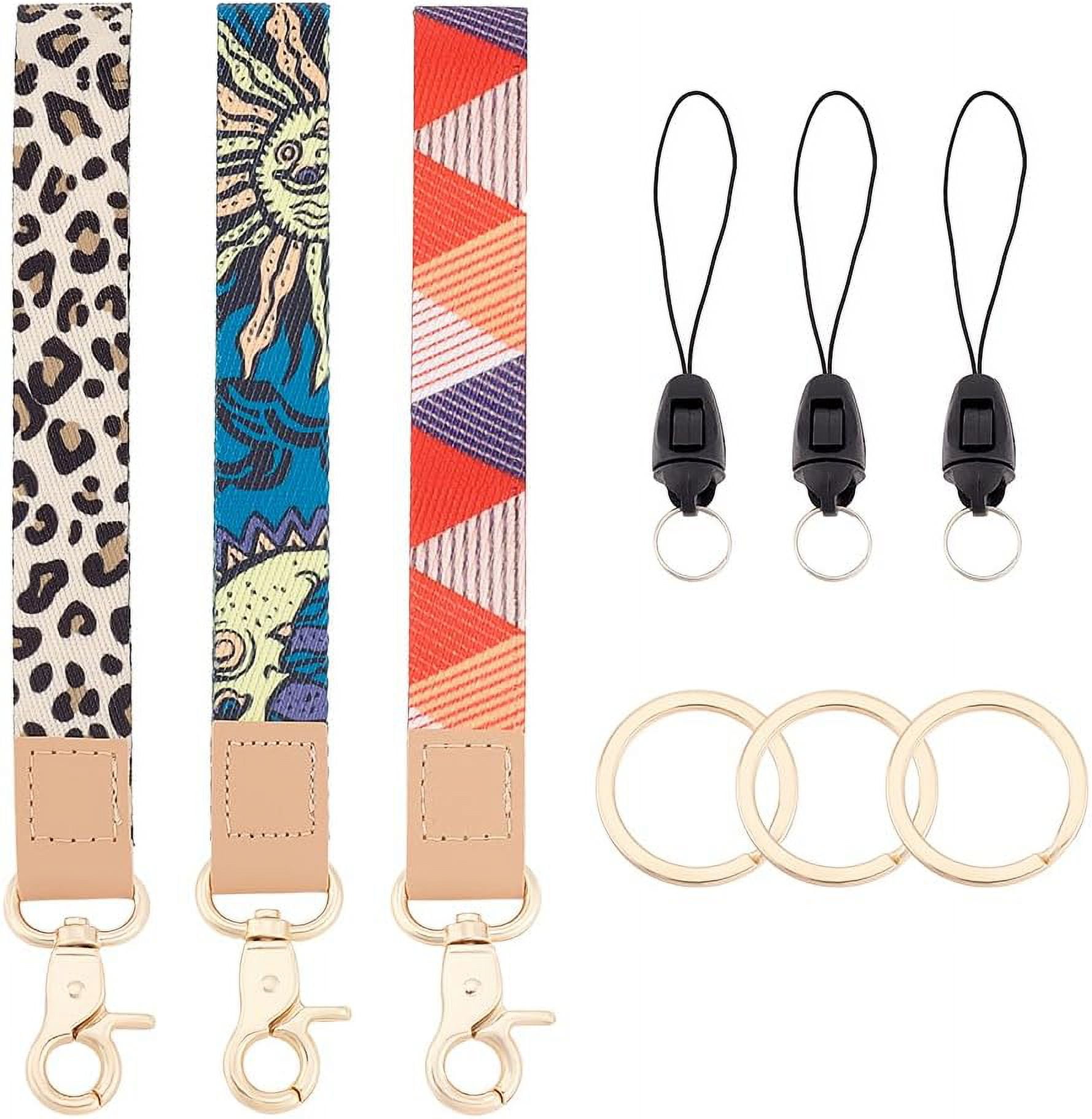 3 Sets Wrist Lanyard Key Chain Cute Wristlet Strap Hand Wrist Strap Key ...