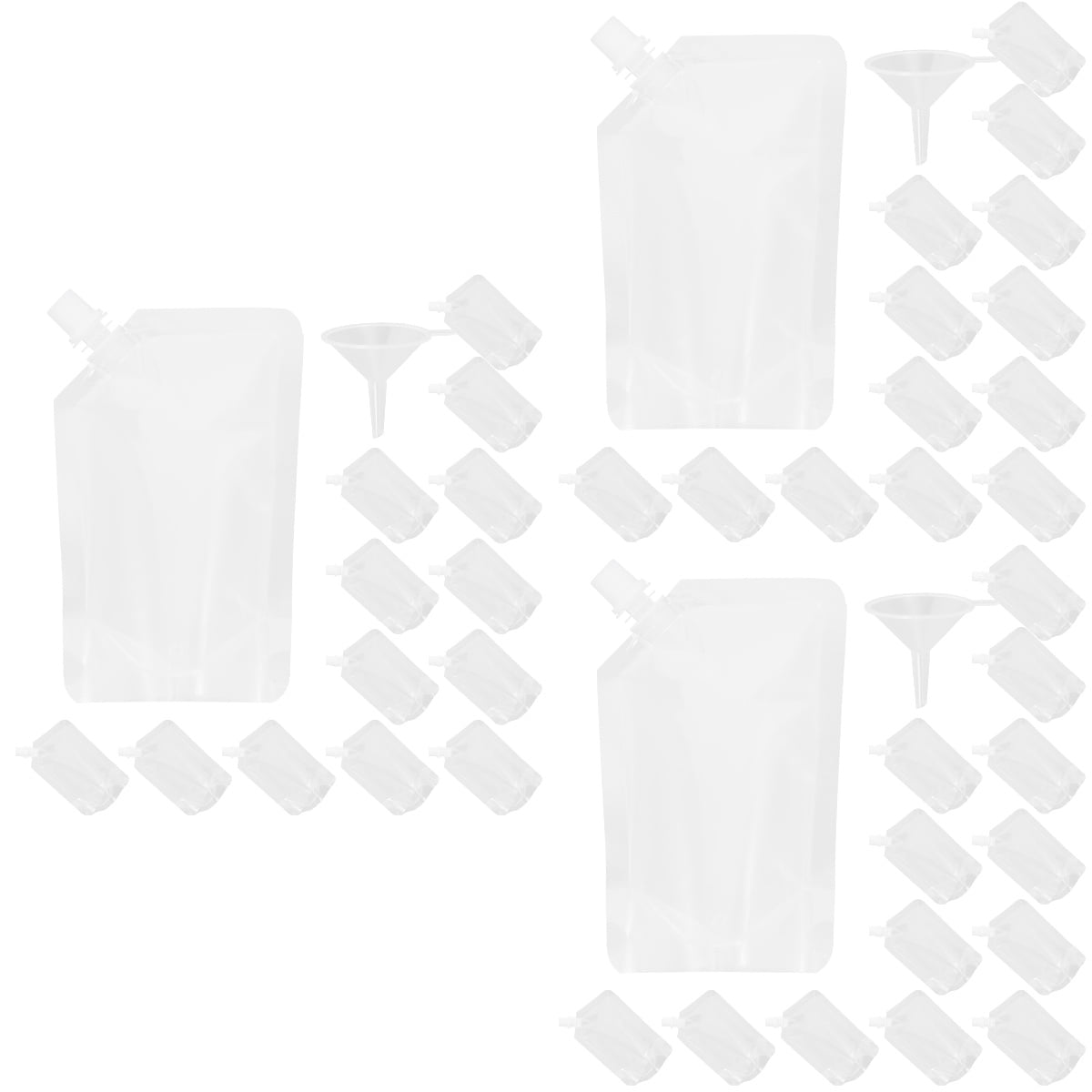 3 Sets of Alcohol Liquor Juice Bags Travel Drink Containers Leak Proof ...