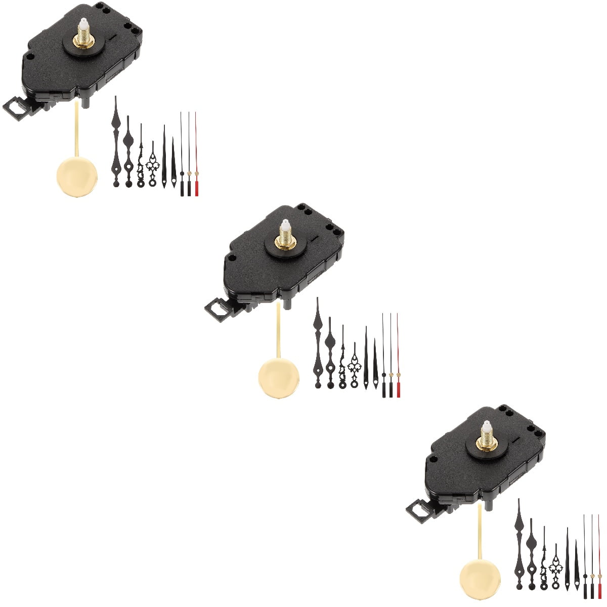 3 Sets of Clock Movement Set DIY Wall Clock Mechanism Clock Replacement ...