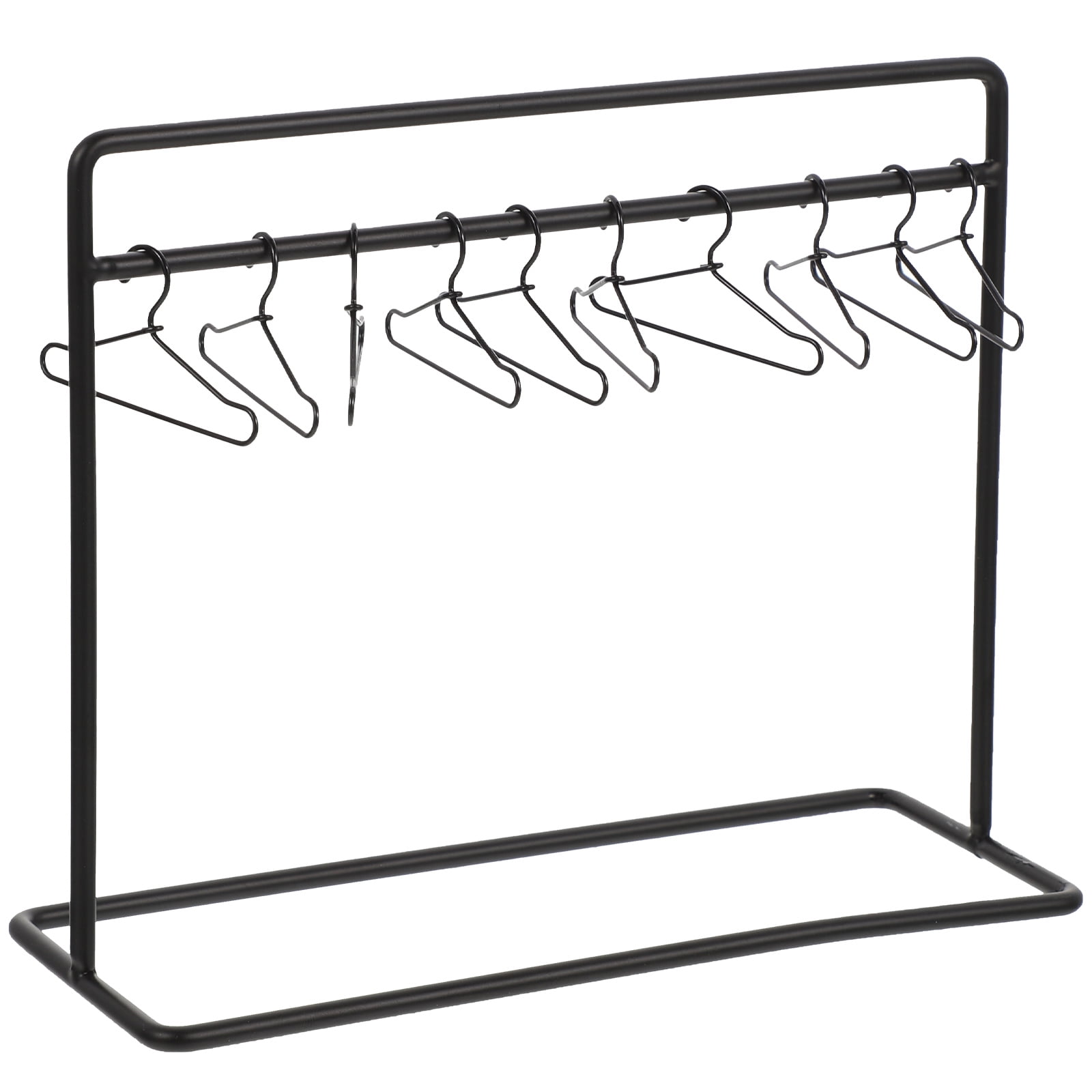 3 Sets of Doll Apparel Hangers Miniature Cloth Rack Doll Clothes Rack ...