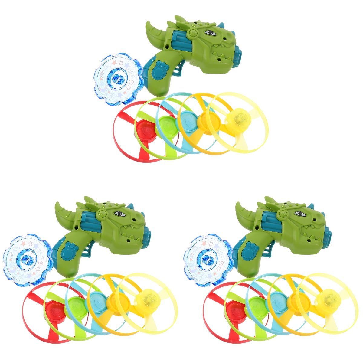 3 Sets of Outdoor Toys Flying Disc Toy Kids Outdoor Flying Disc Launch ...