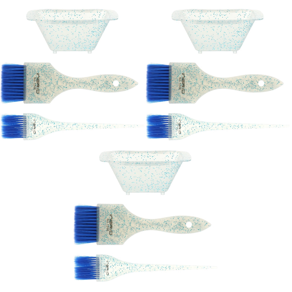 3 Sets of Professional Hair Coloring Dye Bowl Set Salon Hair Color ...