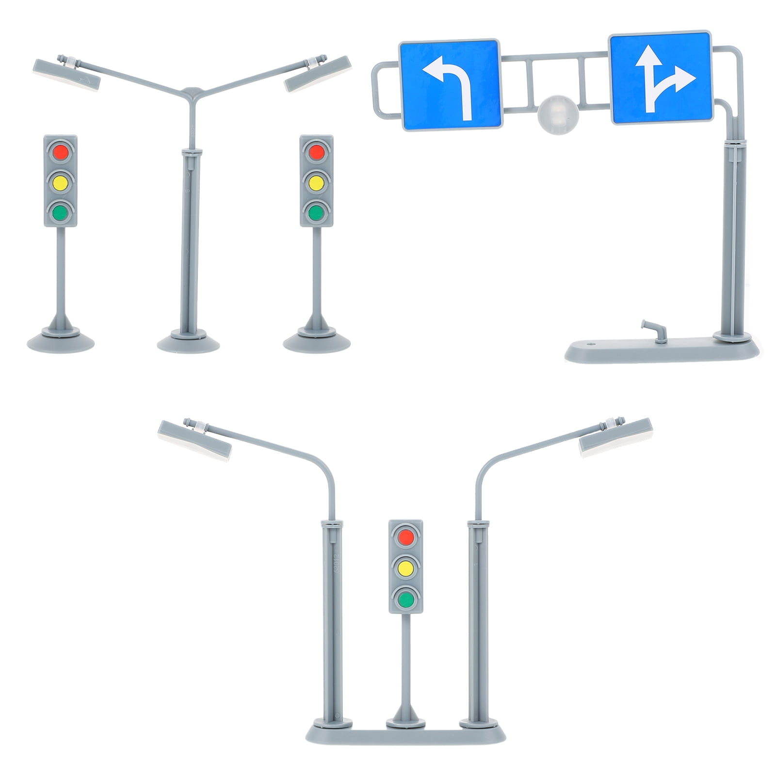3 Sets of Street Traffic Signs Funny Traffic Signal Model Toys Children ...