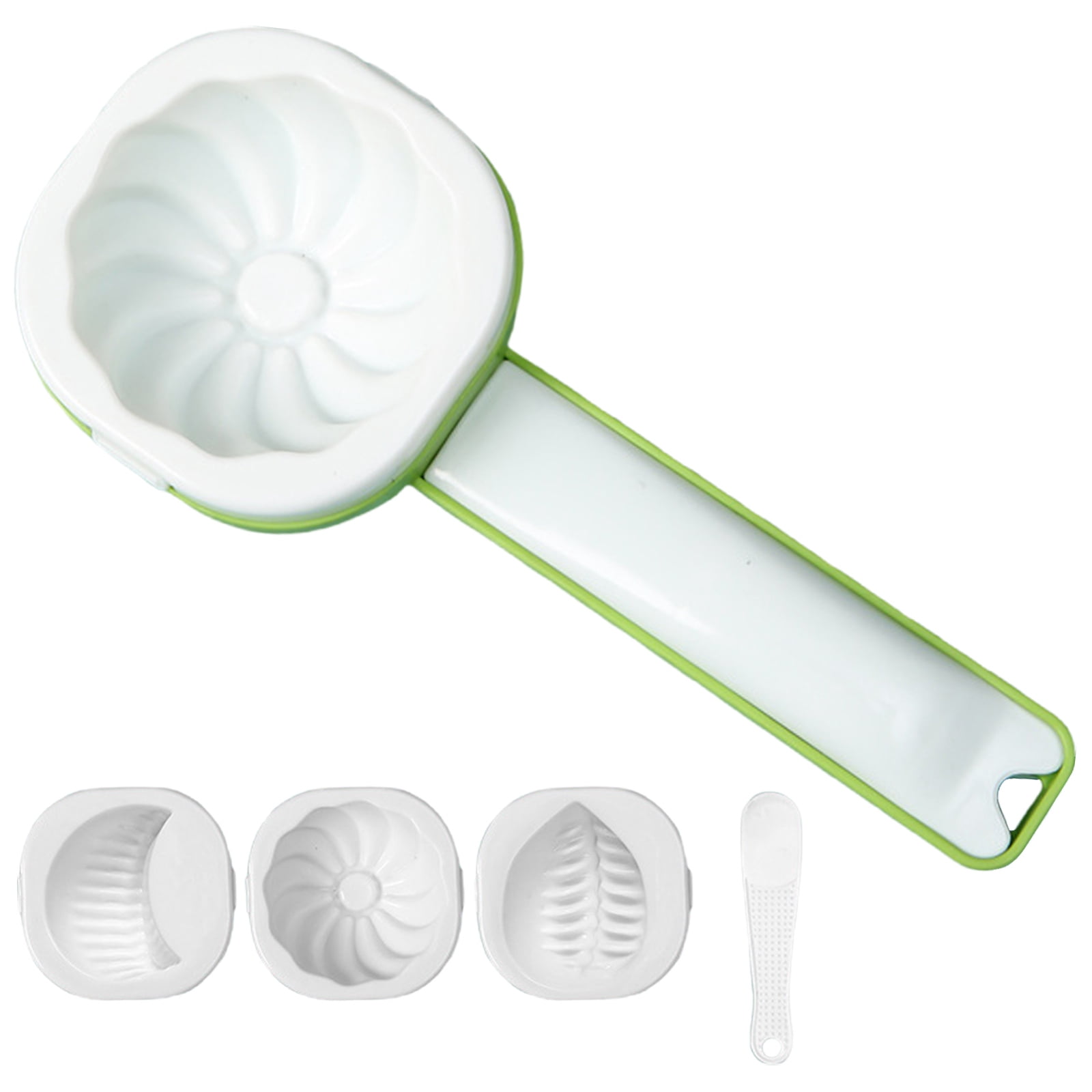 3 Shapes Dumpling Maker Mold Steamed Bun Press With Dough Filling Spoon ...