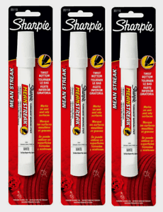 3 ~ Sharpie MEAN STREAK White Bold Tip PERMANENT MARKING STICK Multi ...