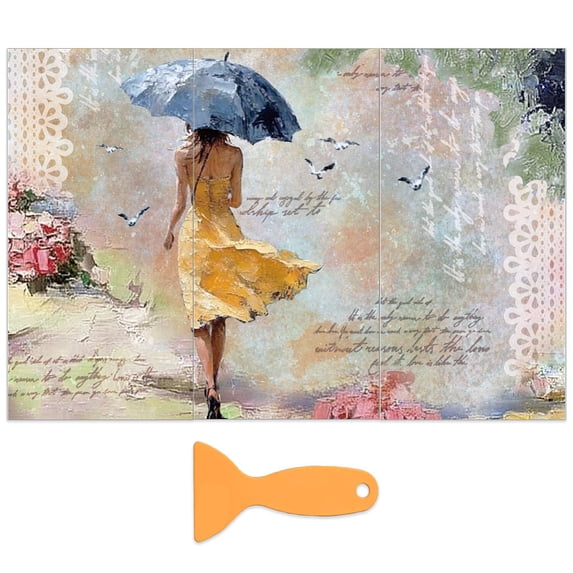 3 Sheets 3 Styles PVC Waterproof Decorative Stickers Self Adhesive ...