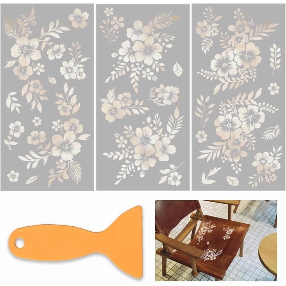 3 Sheets 3 Styles PVC Waterproof Decorative Stickers Self Adhesive ...