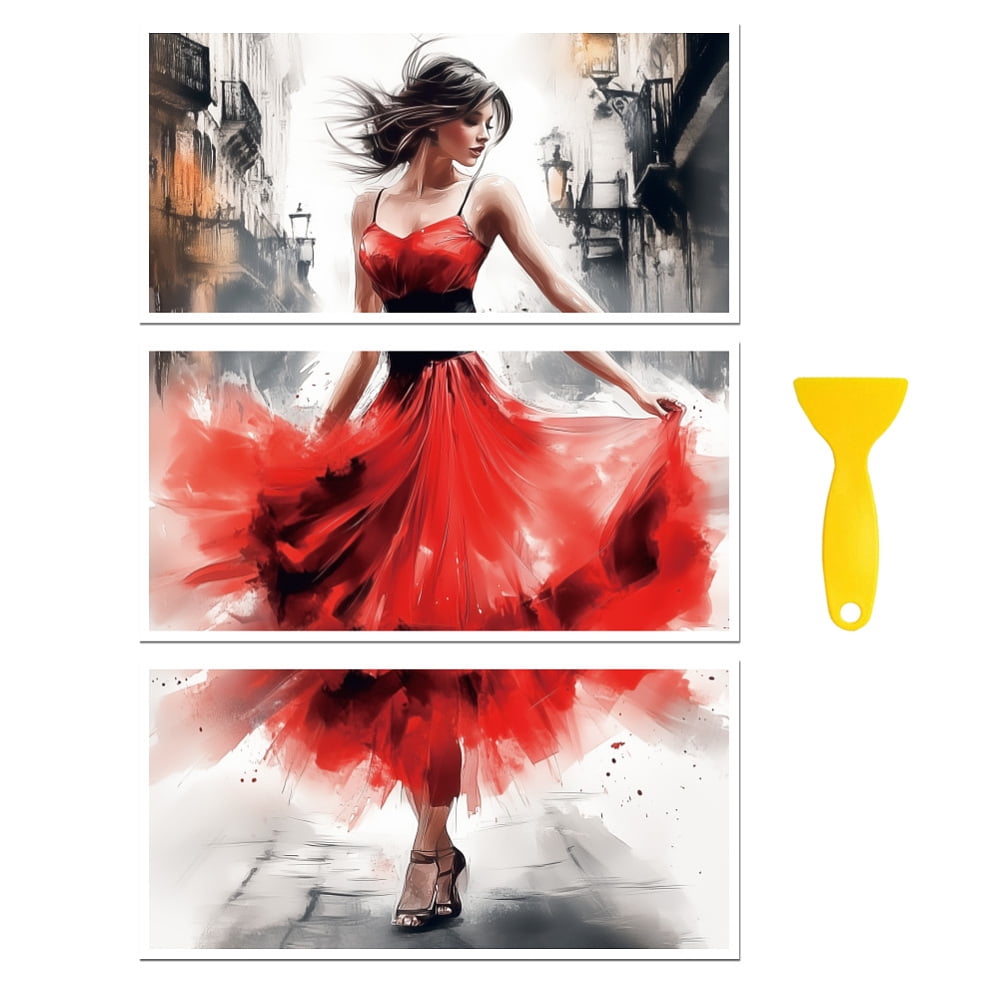 3 Sheets 3 Styles PVC Waterproof Decorative Stickers Self Adhesive ...