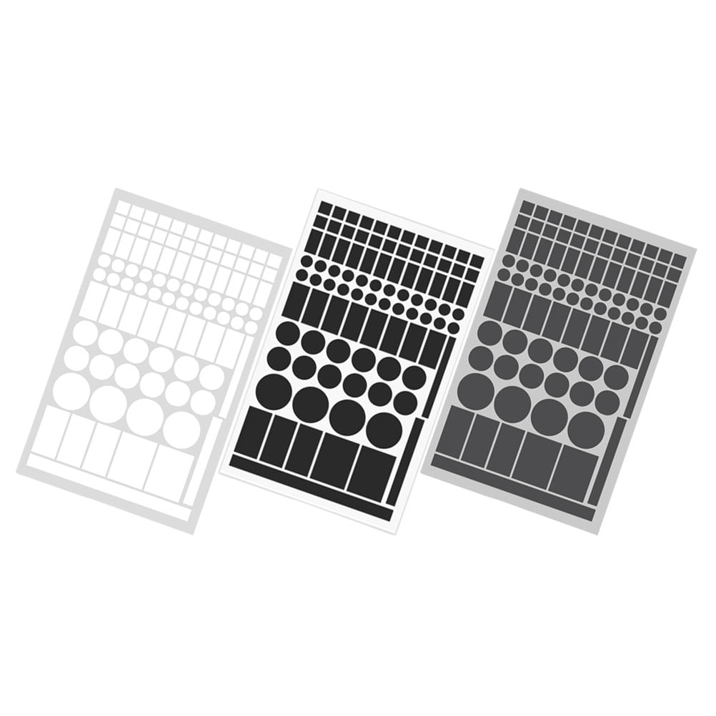 3 Sheets Number Stickers Label Dimming Blackout Light Shading Power ...