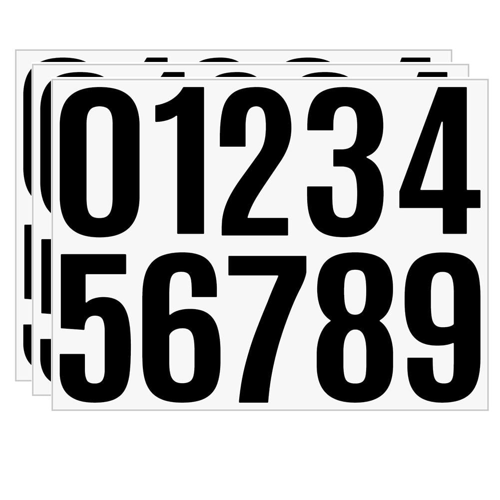 3 Sheets Per Pack 4Inch Digital Black I Digital Stickers Handbook ...