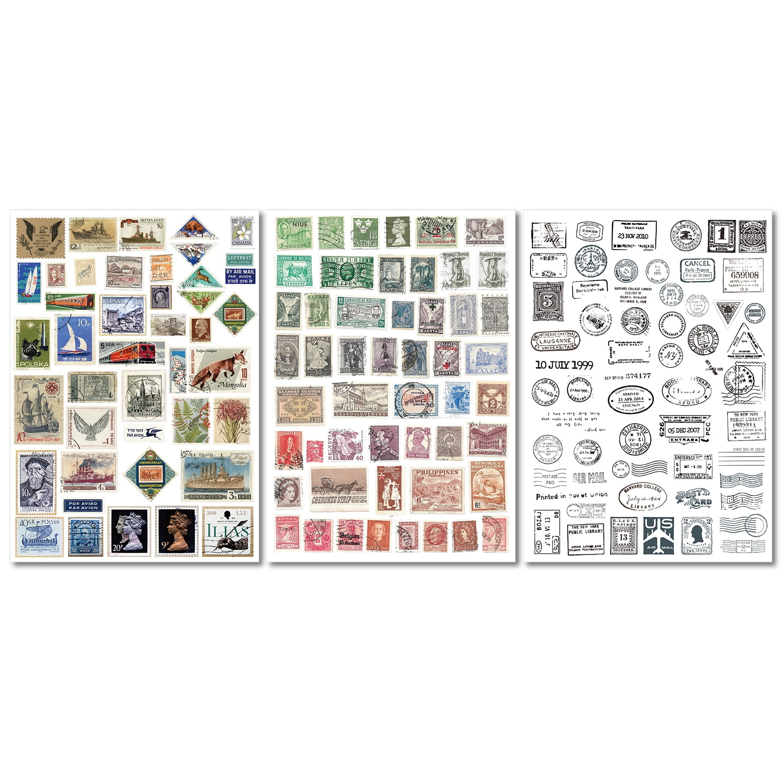 3 Sheets Rub on Transfers for Crafts Pressure Stickers Fit Fabric Glass ...