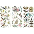 3 Sheets Spring Bird Transfer Stickers Birdcage Rub on Decor Transfers ...