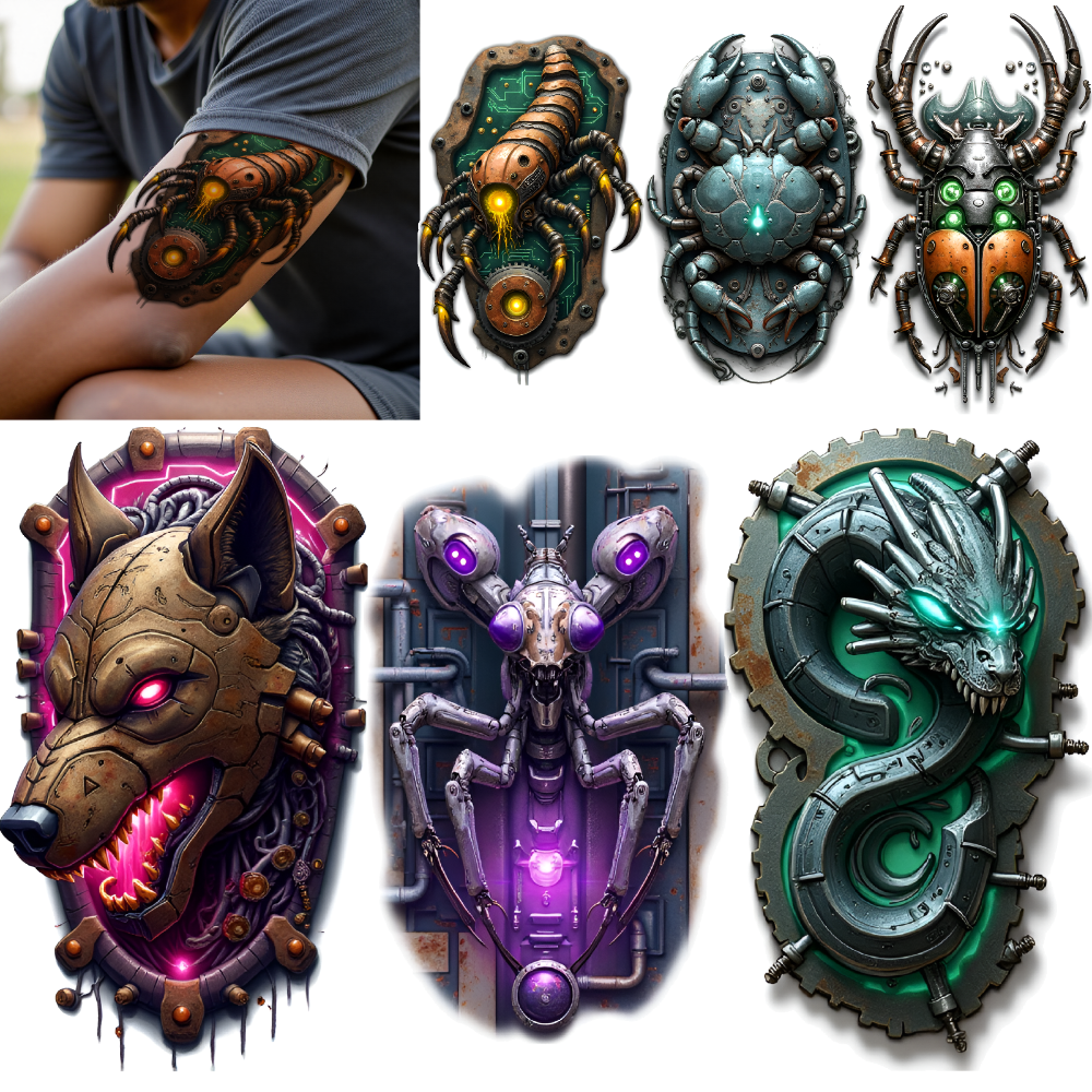 3 Sheets Temporary Tattoo Stickers Waterproof Long Lasting Body ...