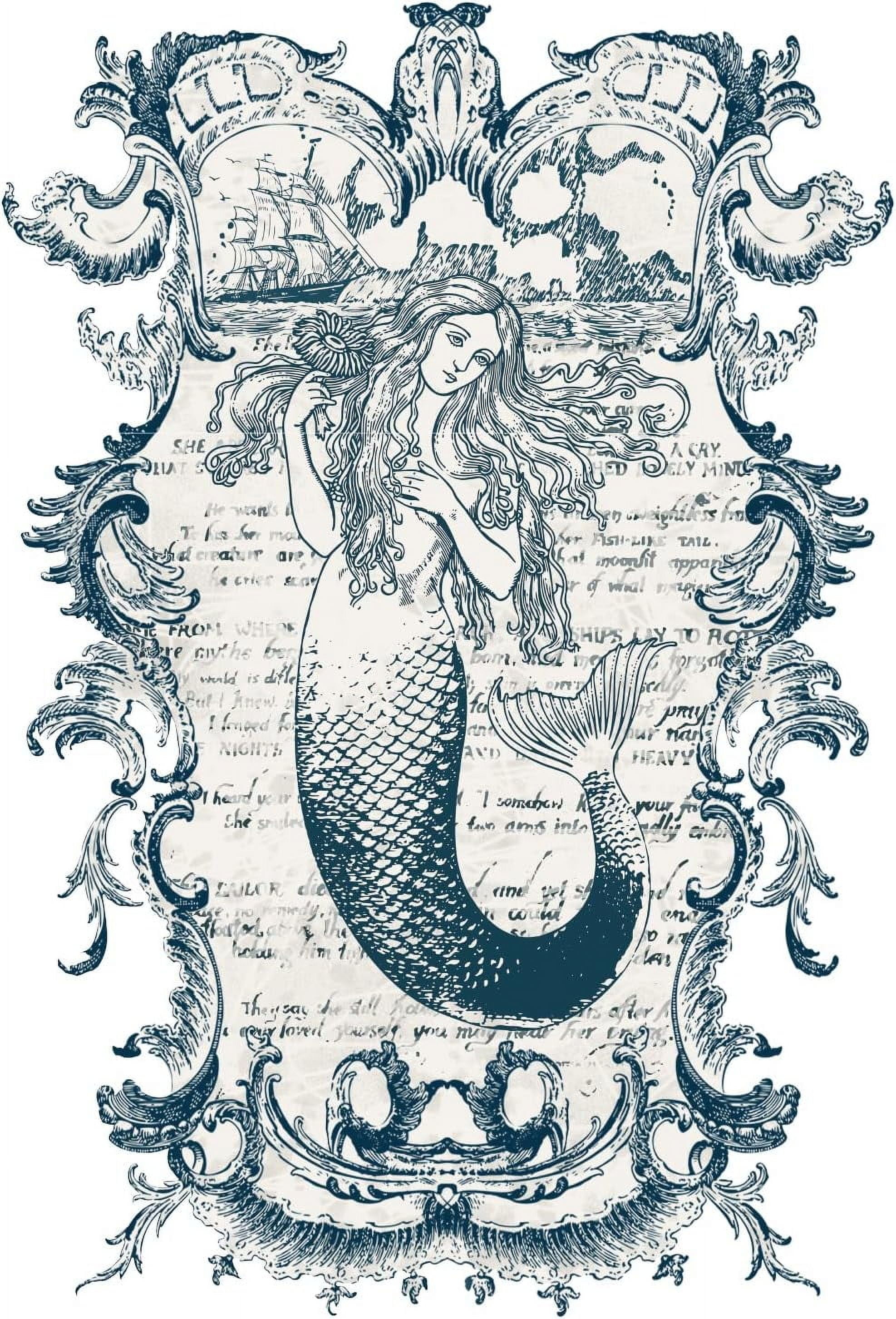 3 Sheets Transfer Stickers 6x12inch Sea Wave Rub on Decor Transfers ...