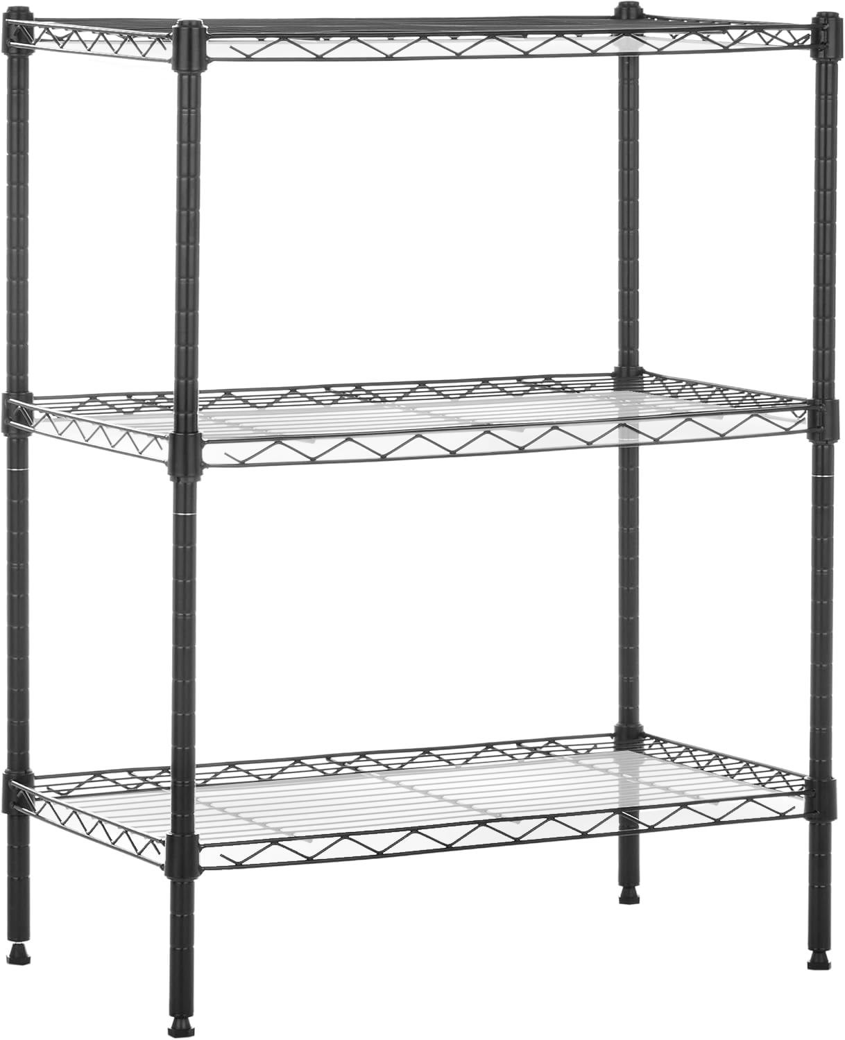 TAIMASI 3-Shelf Adjustable Heavy Duty Steel Wire Rack Storage Shelving ...