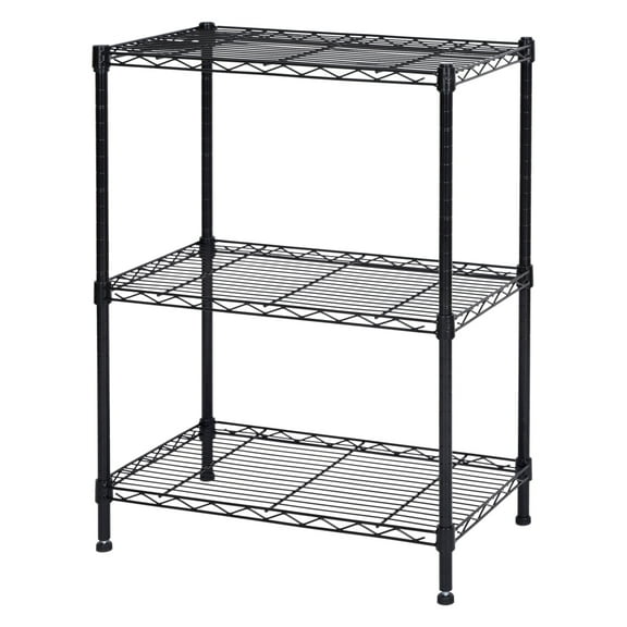 4-Shelf Adjustable Heavy Duty Storage Shelving Unit, Metal Organizer ...