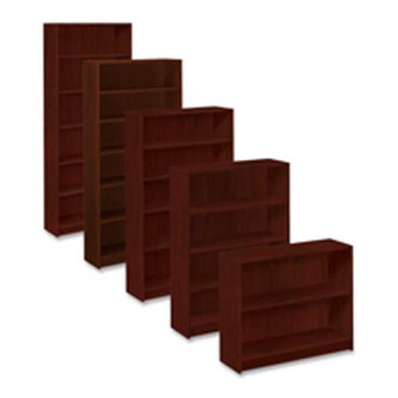 3 Shelf Bookcase- 36in.Wx11-.50in.Dx36-.13in.H- Mahogany - Walmart.com