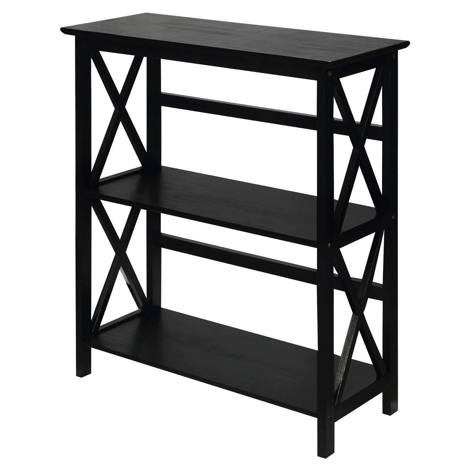 3-Shelf Bookcase-Black - Walmart.com