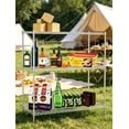 3-Shelf Chrome Shelving Unit with 3 Shelf Liners, Adjustable Rack ...