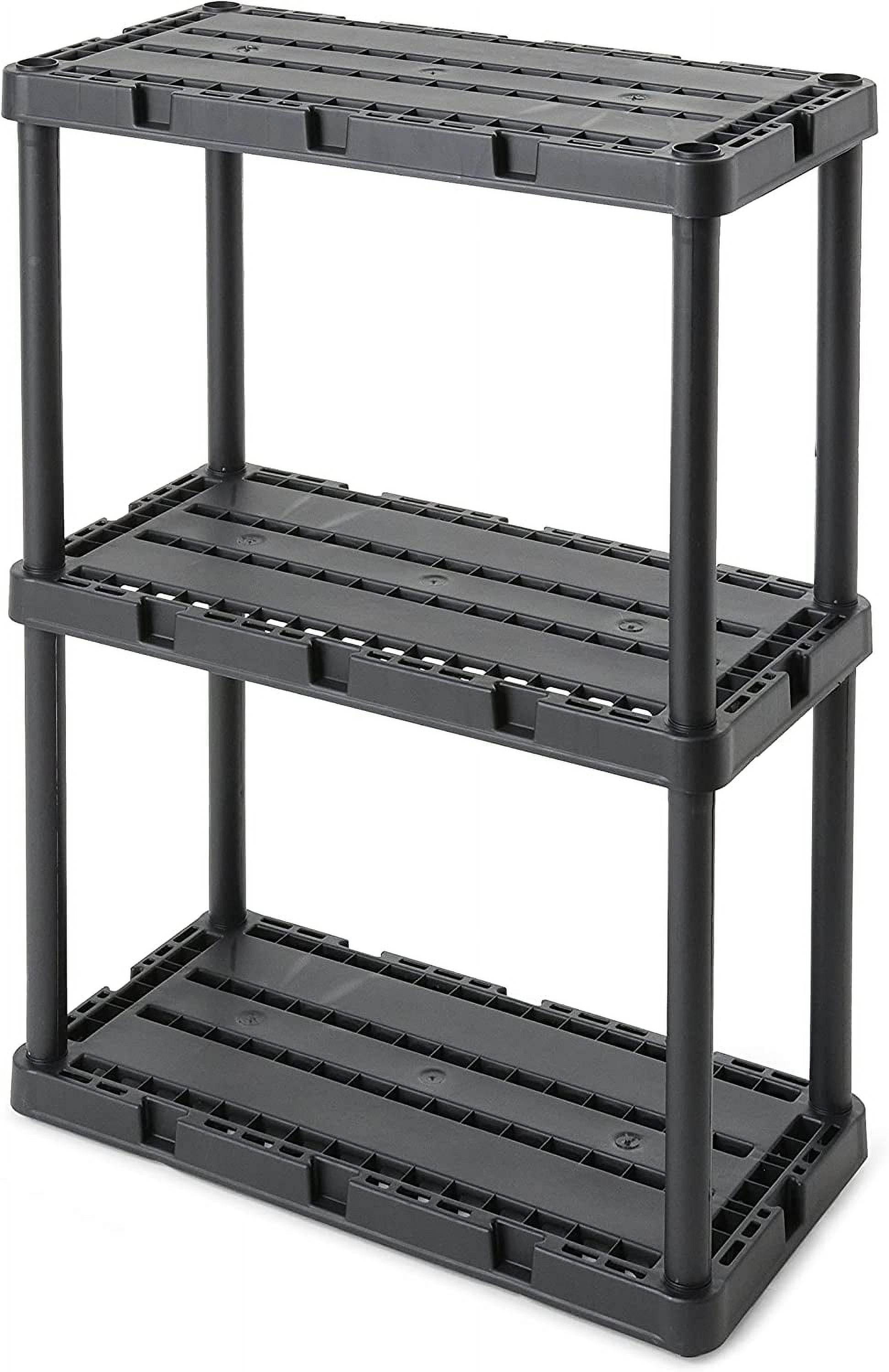 3 Shelf Knect-A-Shelf Solid Light Duty Storage Unit 12 x 24 x 33 ...