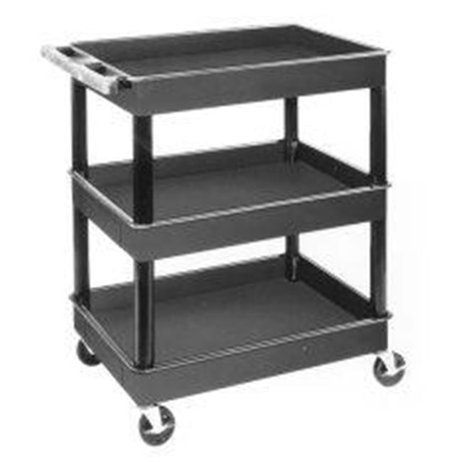 3 Shelf Plastic Service Cart - Walmart.com