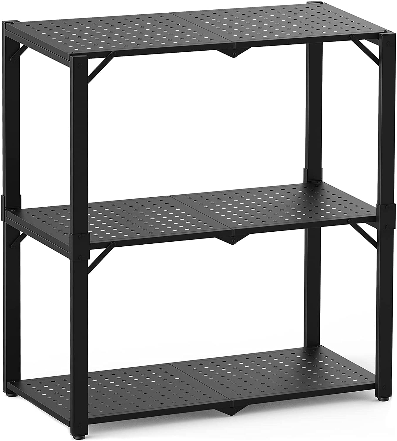 Steel 3-Shelf Heavy-Duty Garage Storage Shelving Unit Metal Rack ...