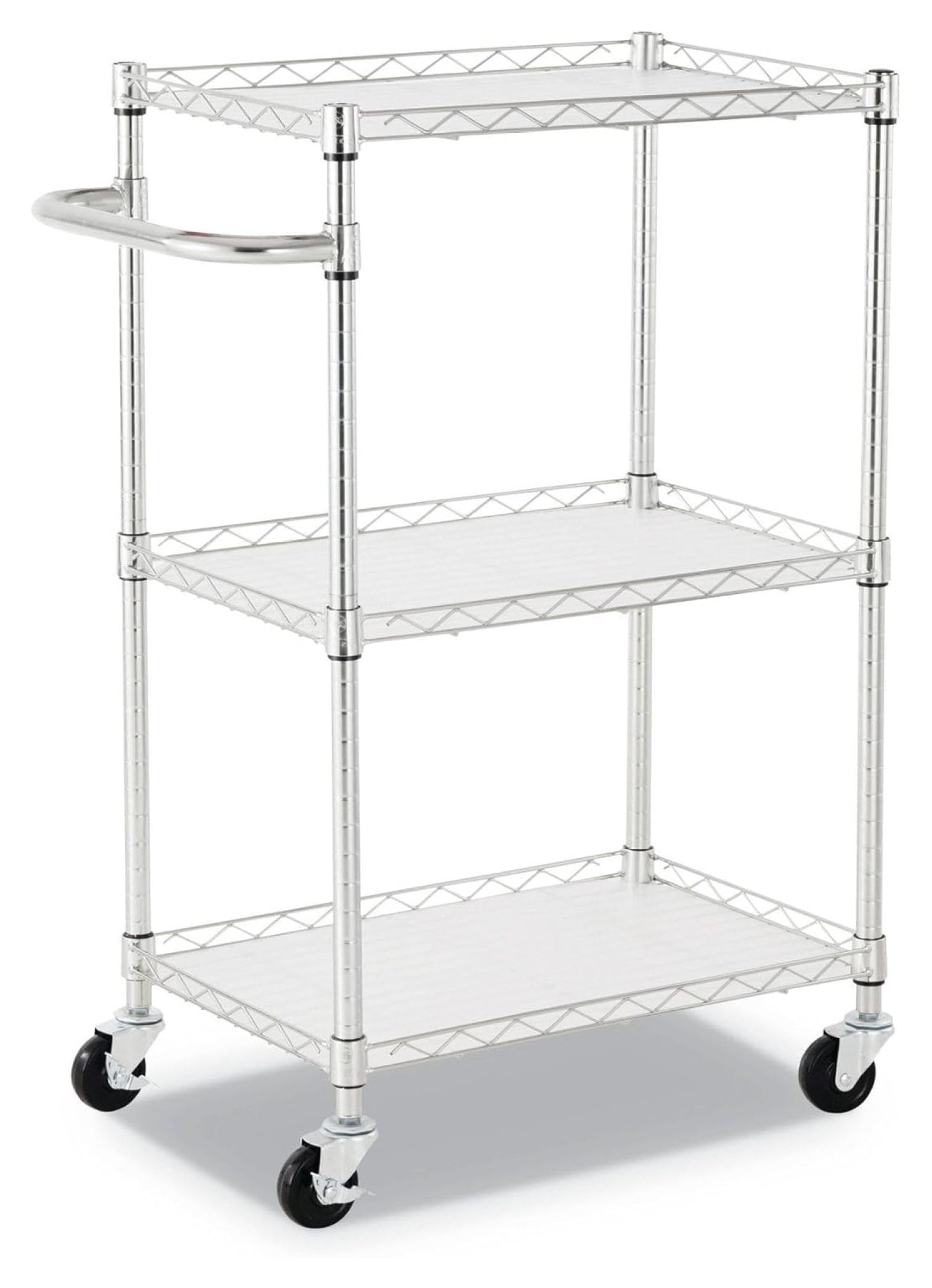 3-Shelf Wire Cart - 24x16x39 Inch, 450 lbs Capacity, with Liners ...