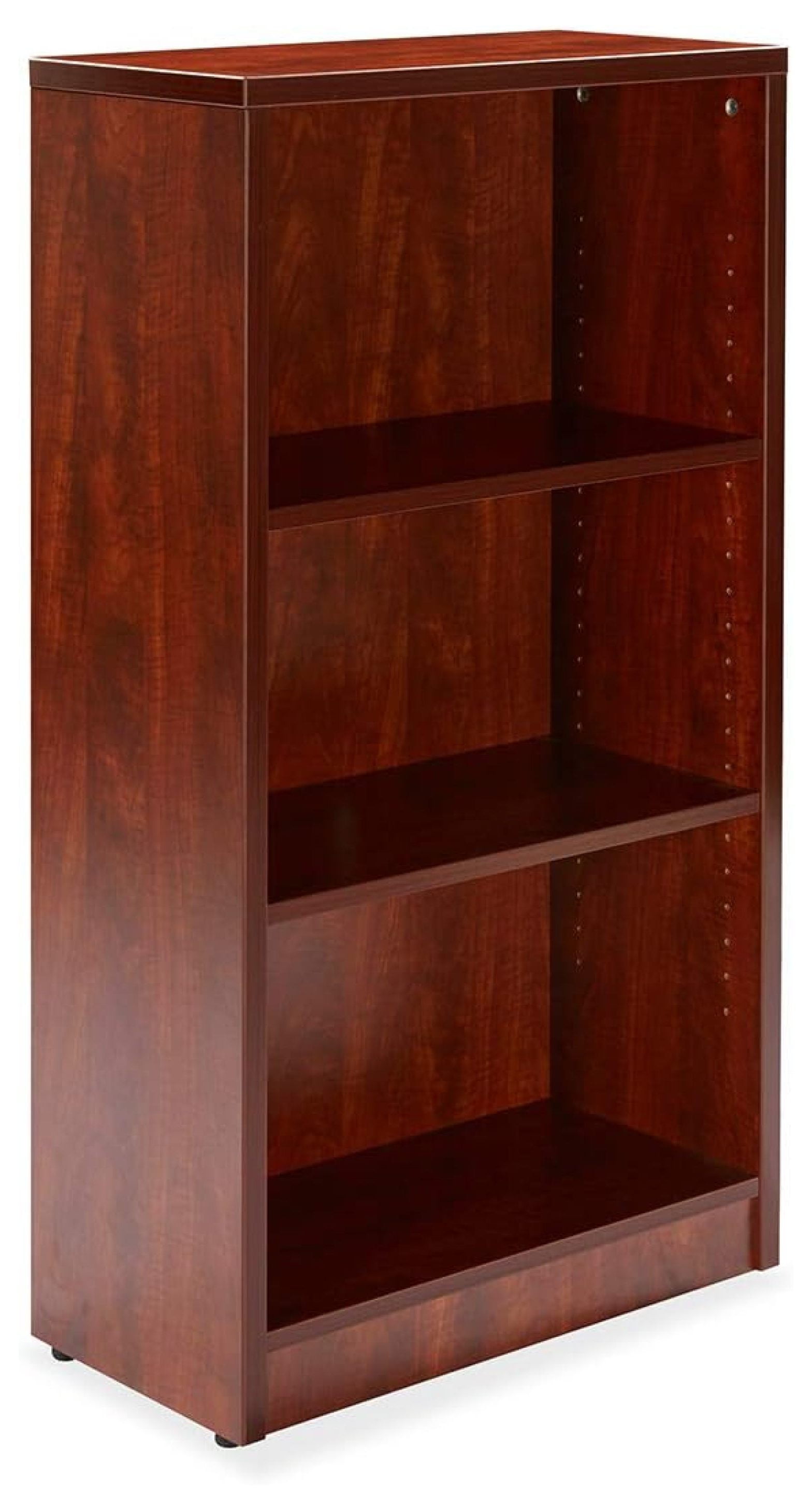 3 Shelf Wood Bookcase Freestanding Display Shelf Adjustable Layers ...