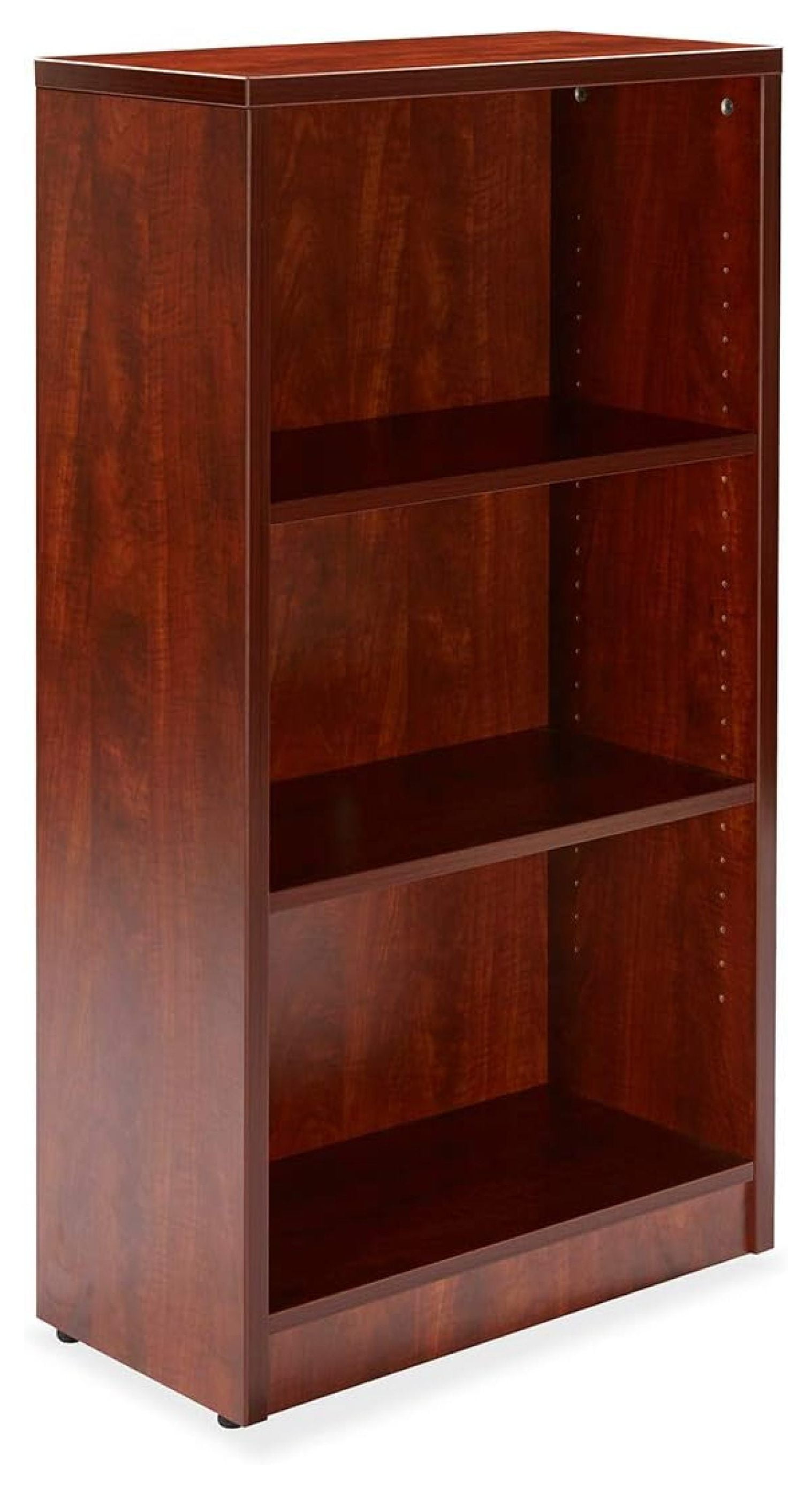 3 Shelf Wood Bookcase Freestanding Display Shelf Adjustable Layers ...